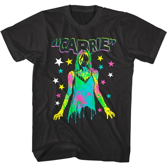 Carrie Stars Paint Splatter Men's T Shirt Horror Movie Merch Possessed ...