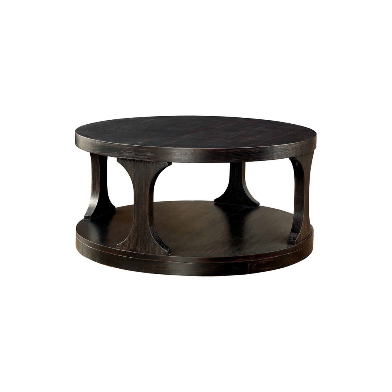 Carrie Transitional Coffee Table, Antique Black - Walmart.com