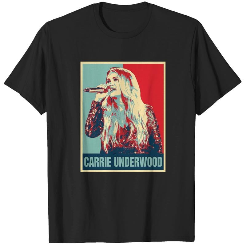 Carrie Underwood Unisex Comfort Tee T Shirt, Color: Ash Grey, Size: 5XL ...