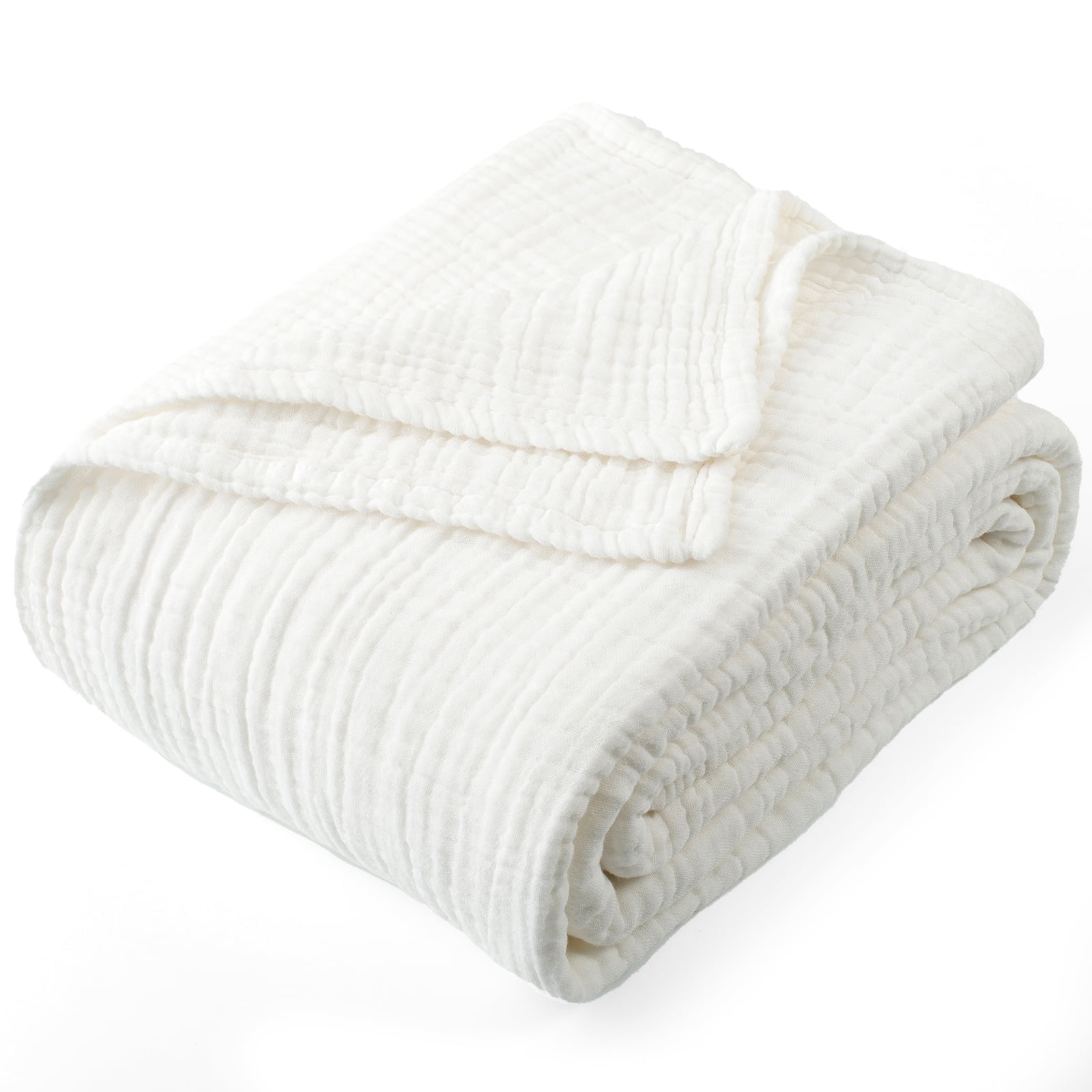 Carriediosa 100% Cotton Muslin Throw Blanket Gauze Blankets Soft for ...
