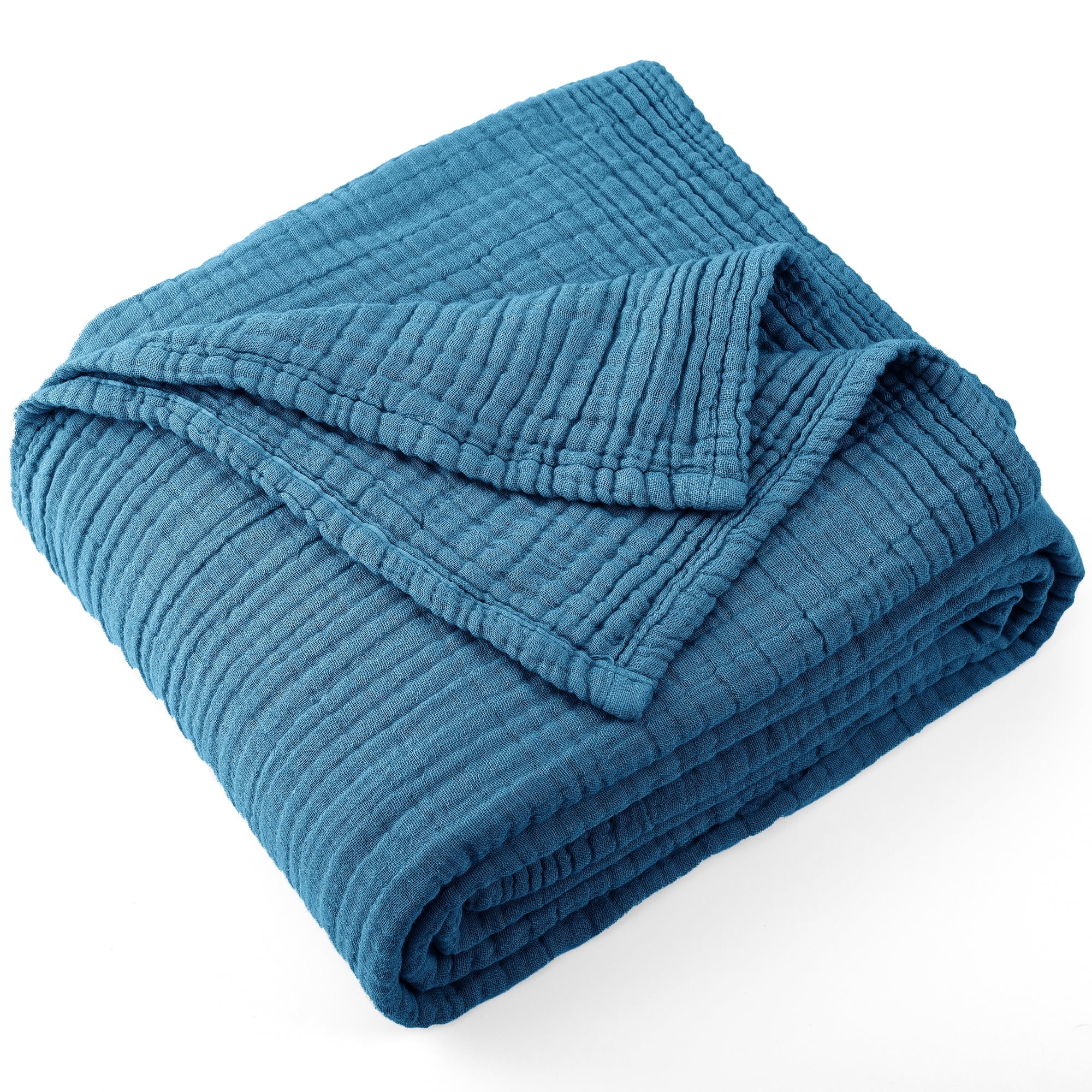 Carriediosa 100% Cotton Muslin Throw Blanket Gauze Blankets for Adults ...