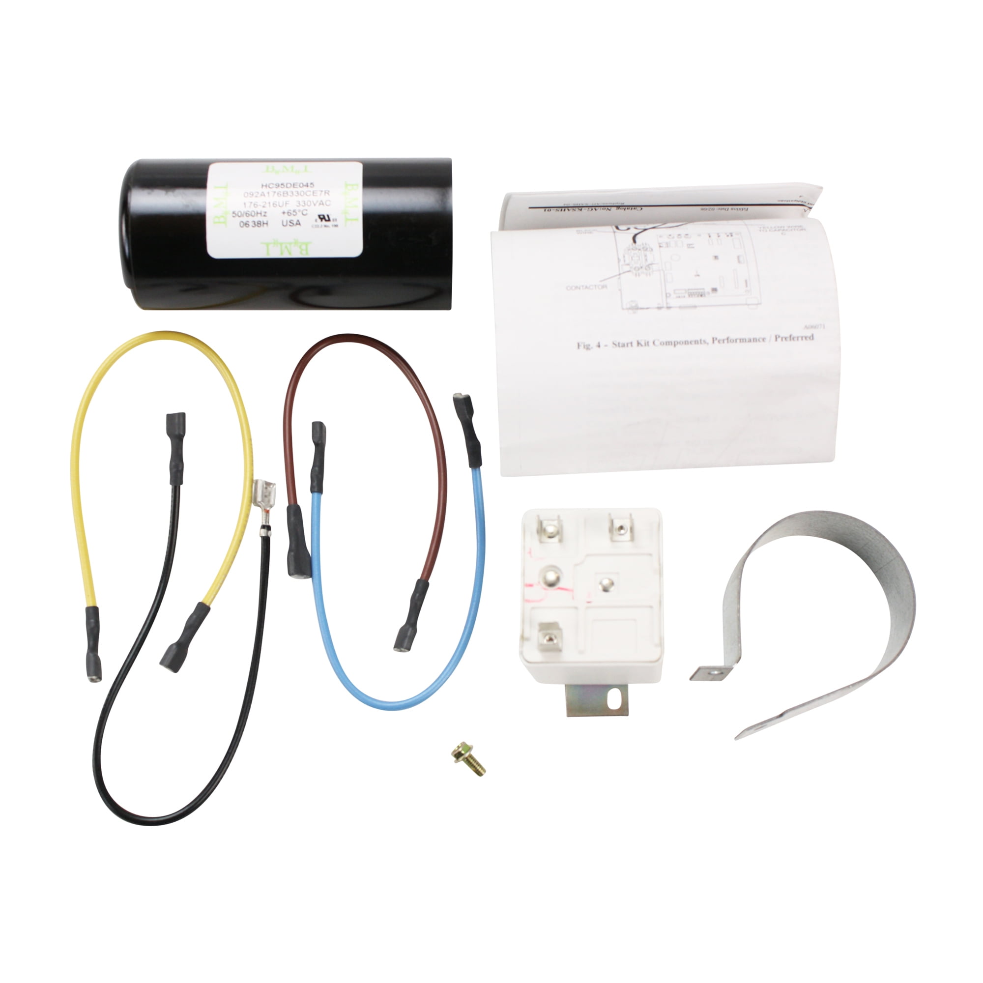 Carrier KSAHS1701AAA Hard Start Kit Capacitor And Relay - Walmart.com