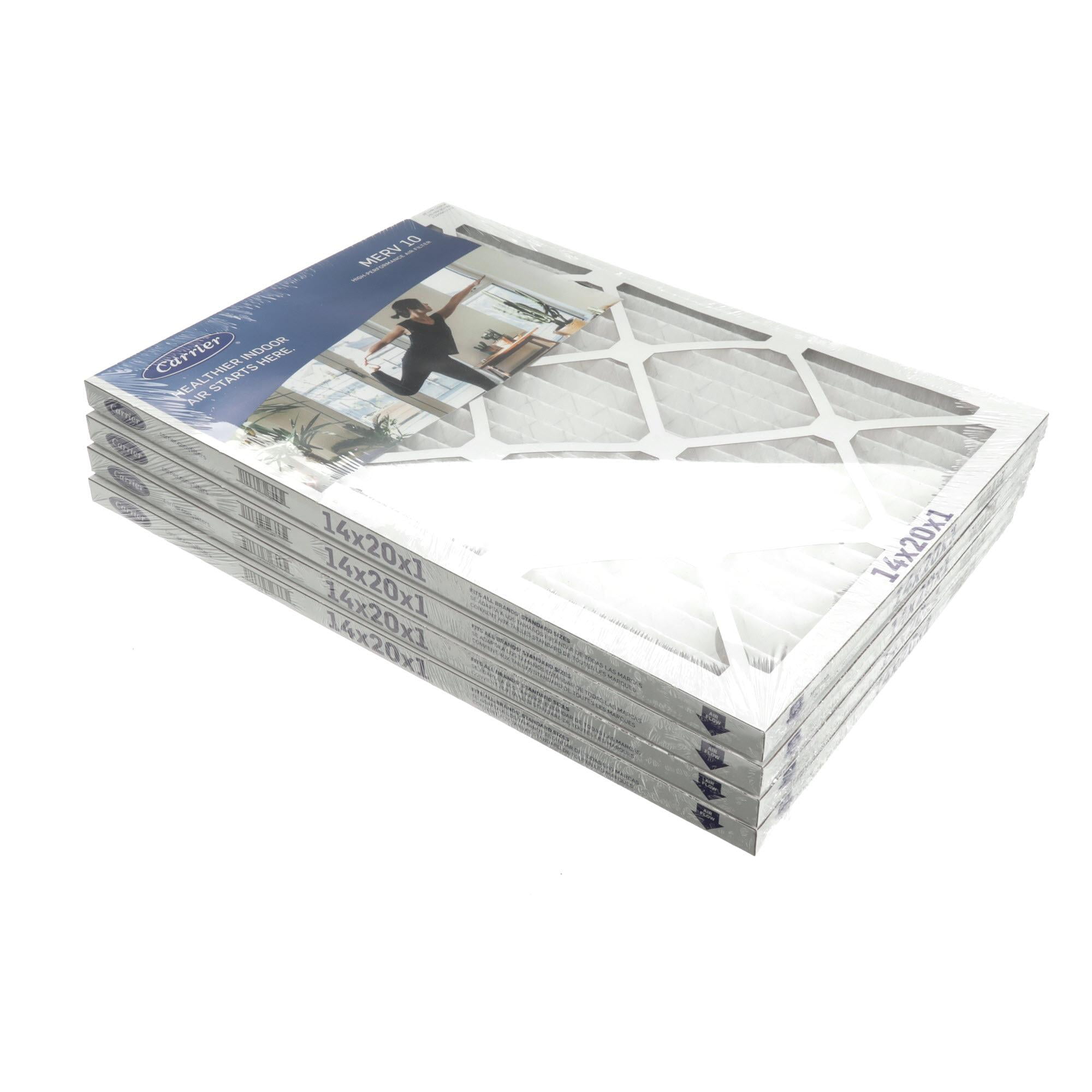 Carrier Merv 10 1" Filter Pack 14X20X1-M10-C-P4 - Genuine OEM Replacement Part - Walmart.com