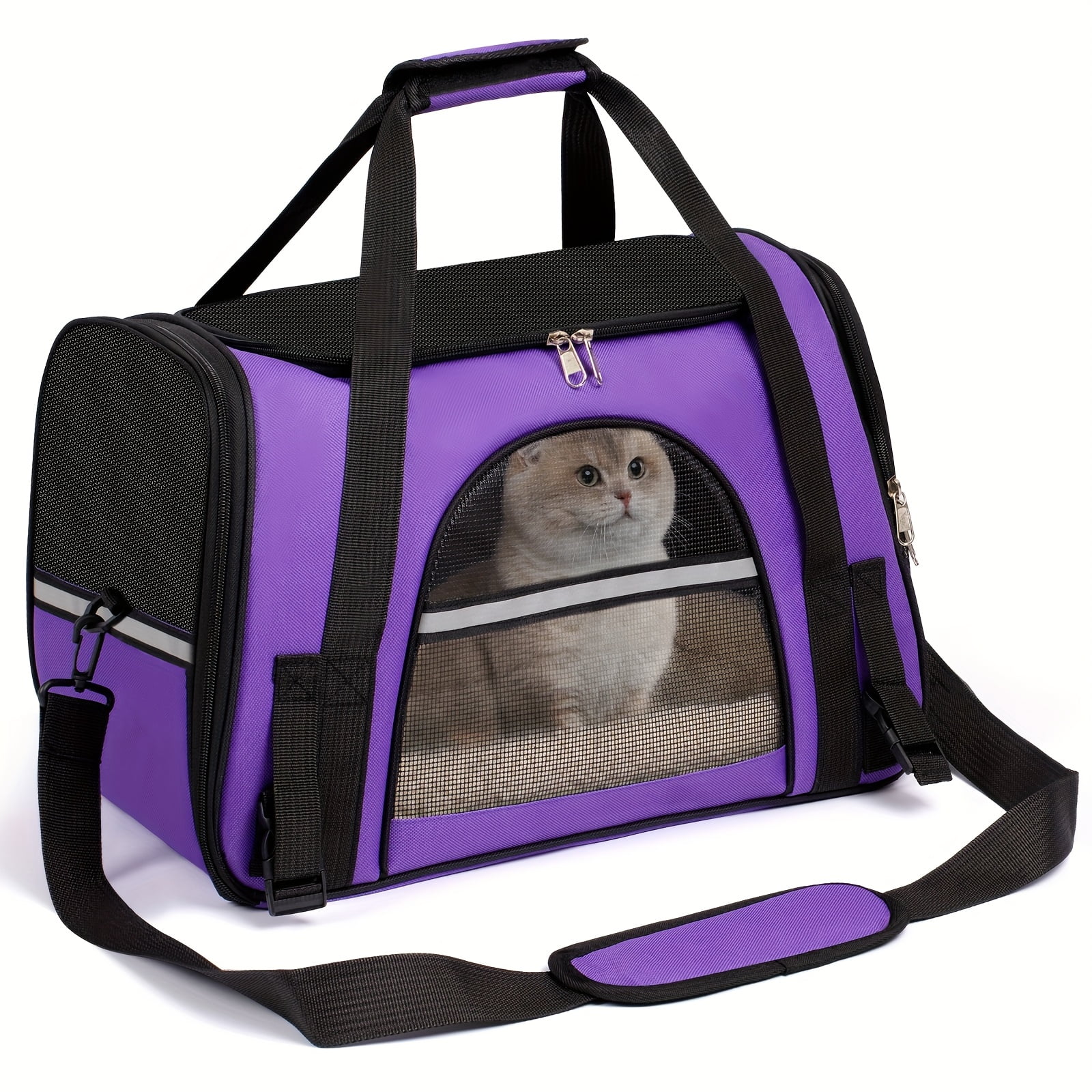 Carriers for Cats, Secure Zipper Anti-Escape Pet Carrier Backpack ...