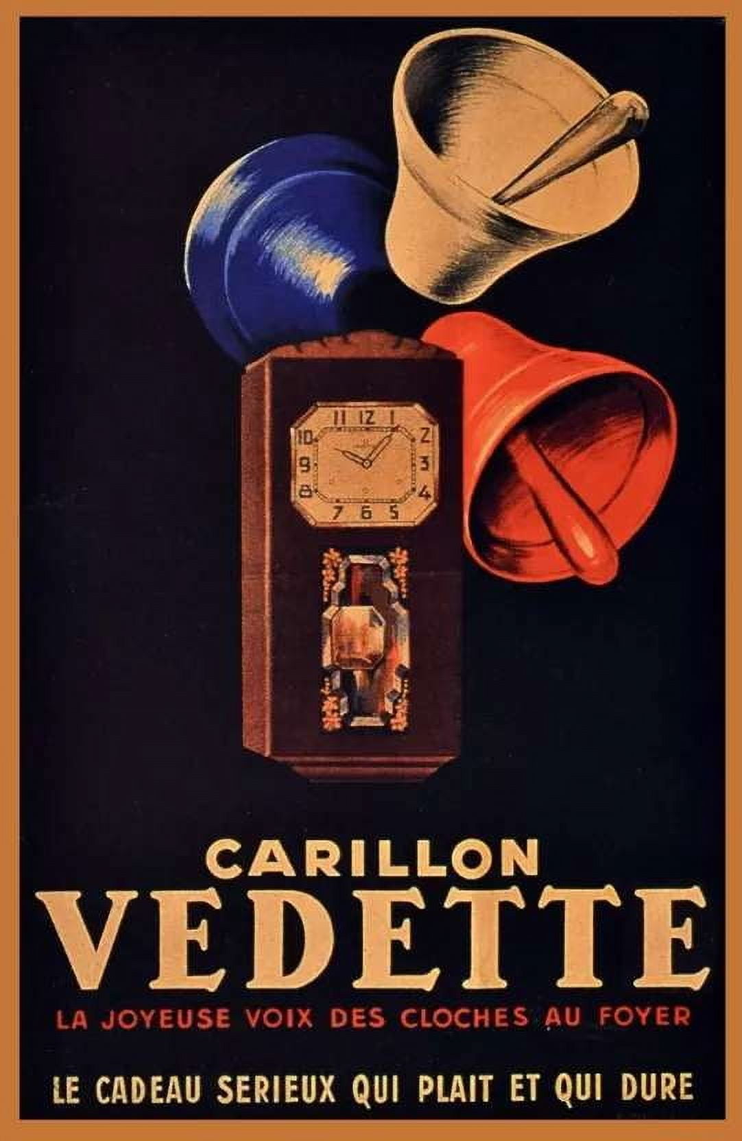 Carrillon Vedette, cloches au foyer Decor Poster. Home Graphic Art ...