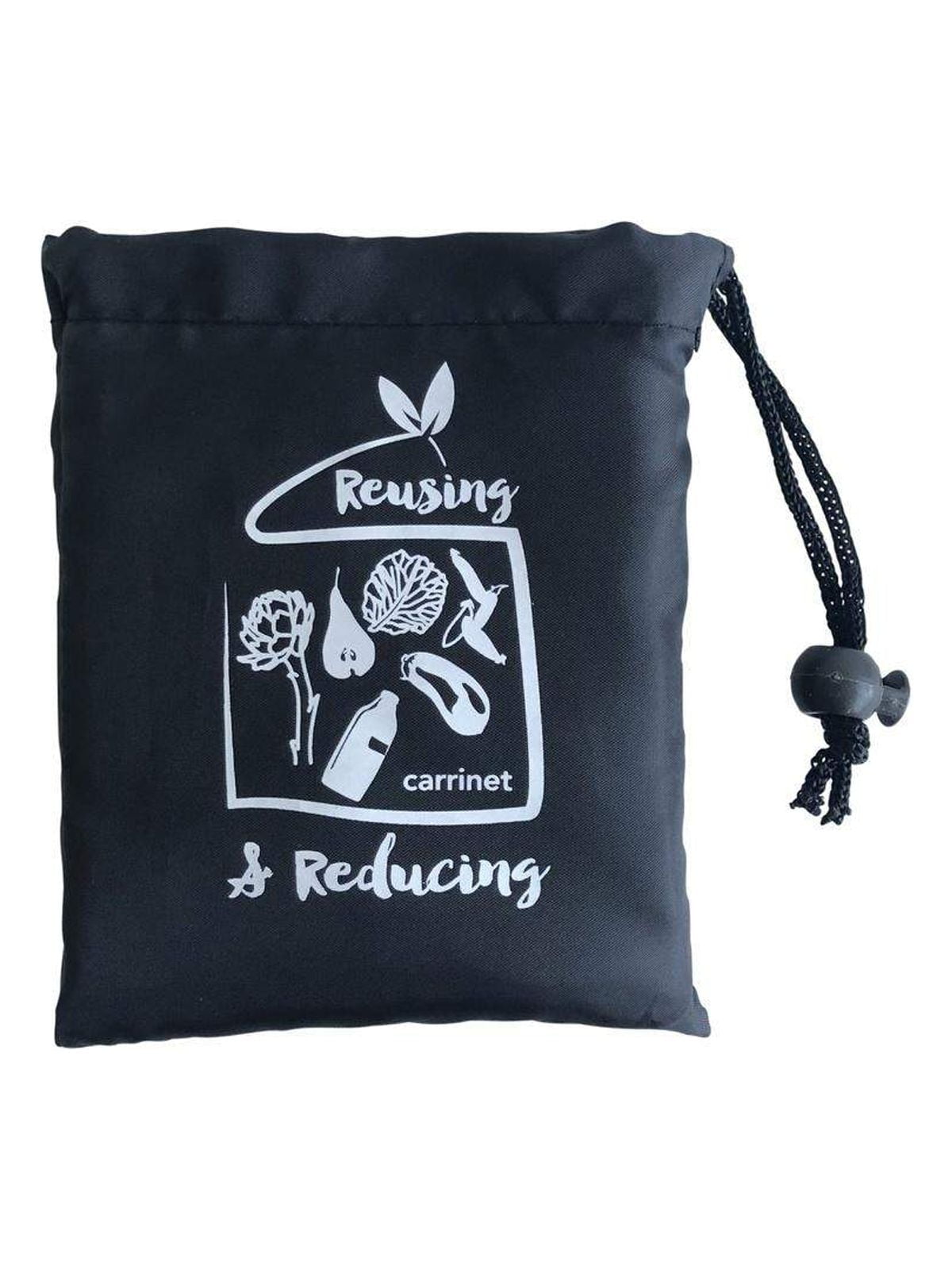 Carrinet Shop Recycled Polyester Shopping Bag, Black - Walmart.com