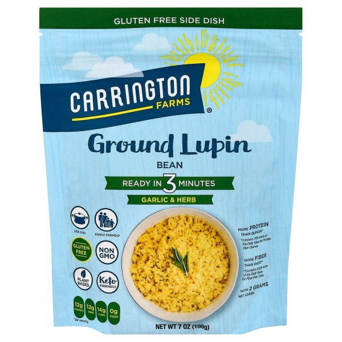 Carrington Farms Ground Lupin Bean Garlic & Herb -- 7 oz - Walmart.com