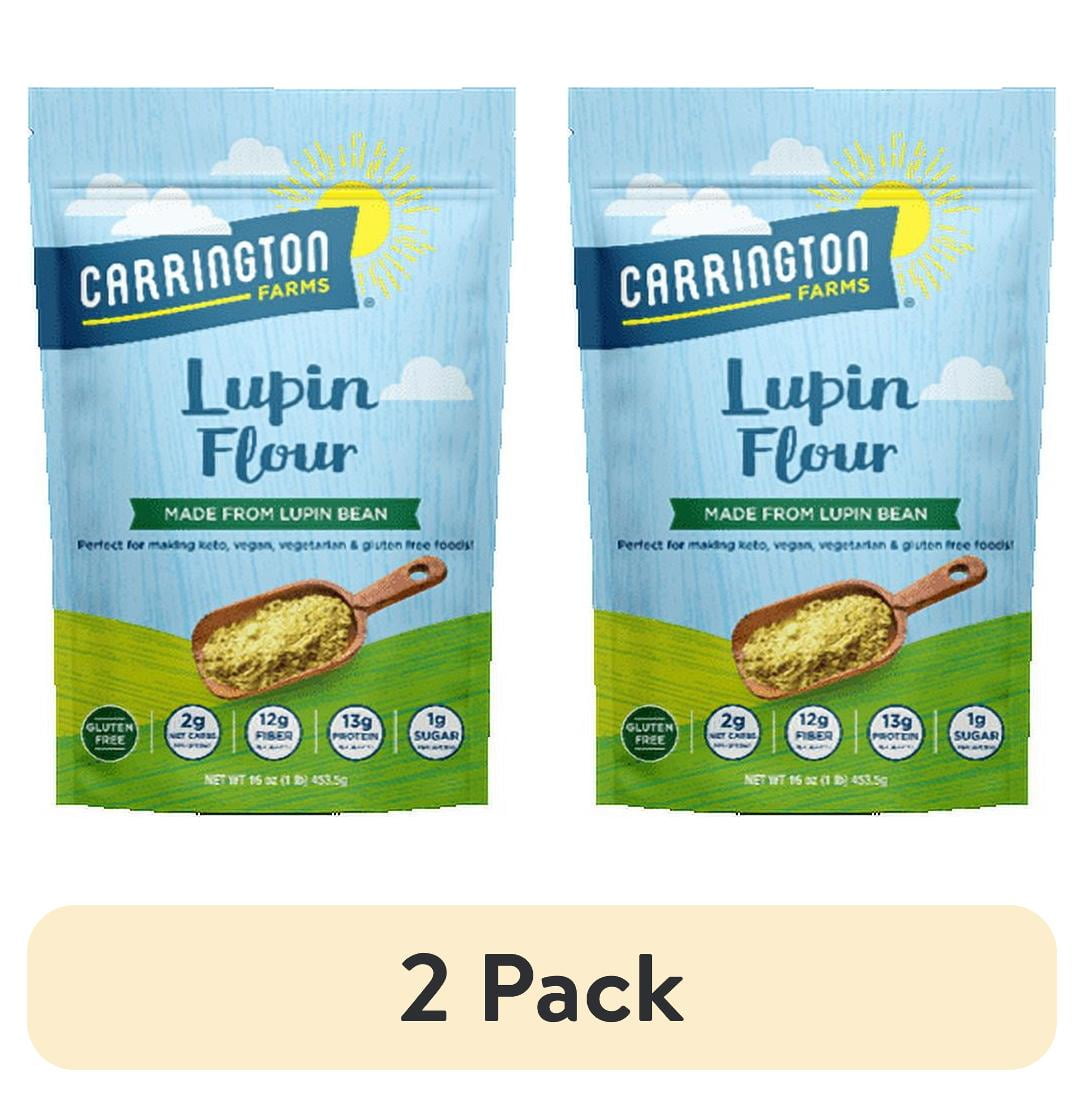(2 pack) Carrington Farms Lupin Flour Gluten-Free, 16oz All-Purpose ...