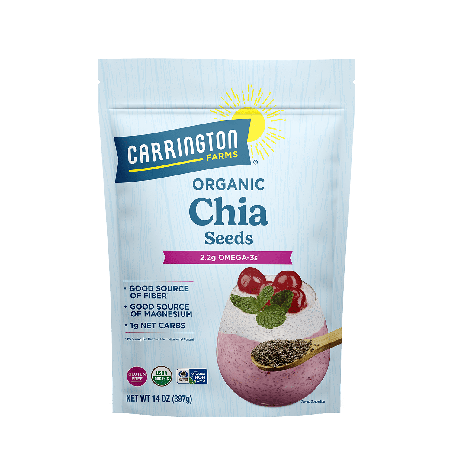 Carrington Farms Organic Chia Seeds, 14.0oz - Gluten-Free, Power-Packed ...