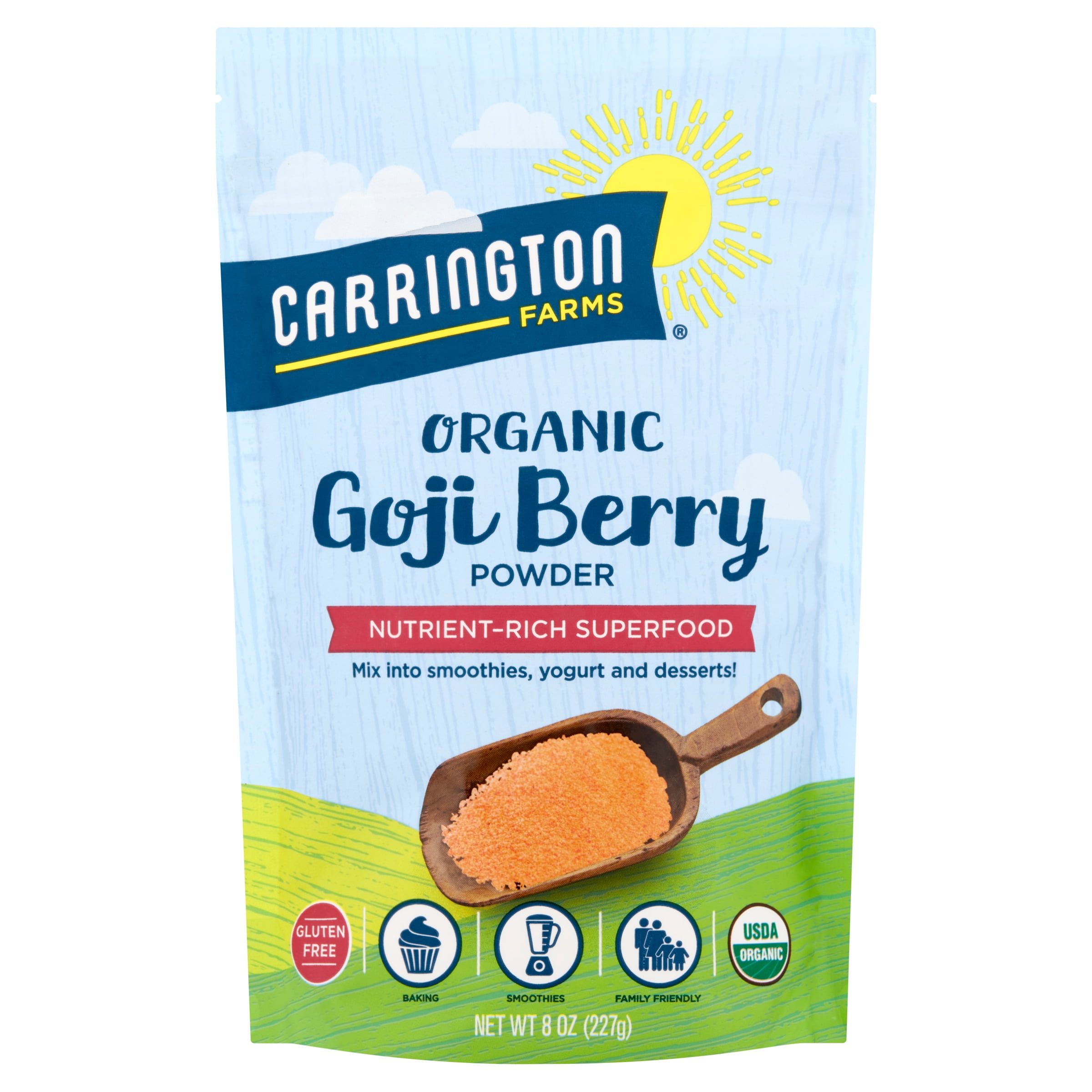 Carrington Farms - Organic Goji Berry Powder - 8 oz. - Walmart.com