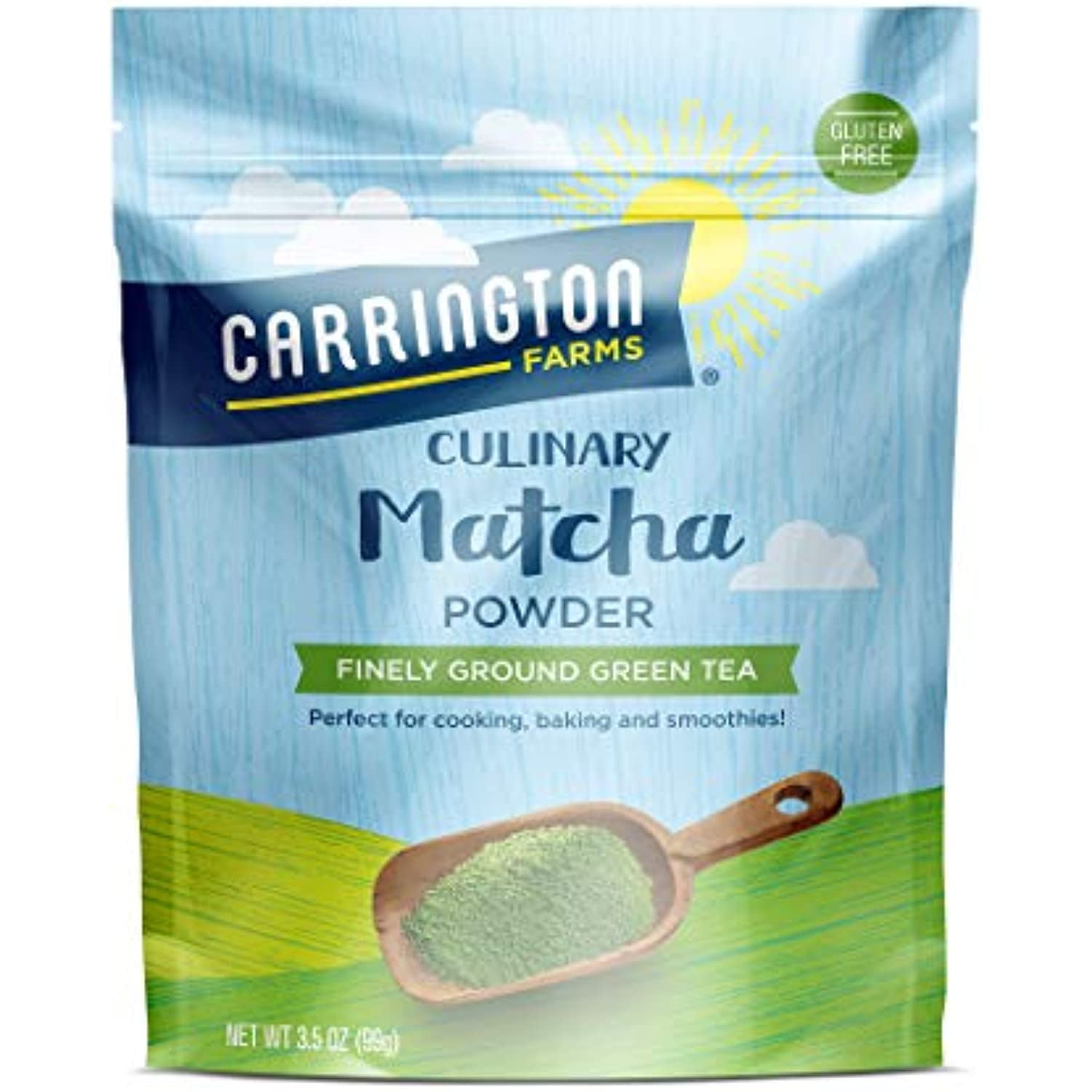 Carrington Farms Organic Matcha Powder - Finely Milled Green Tea Leaves ...