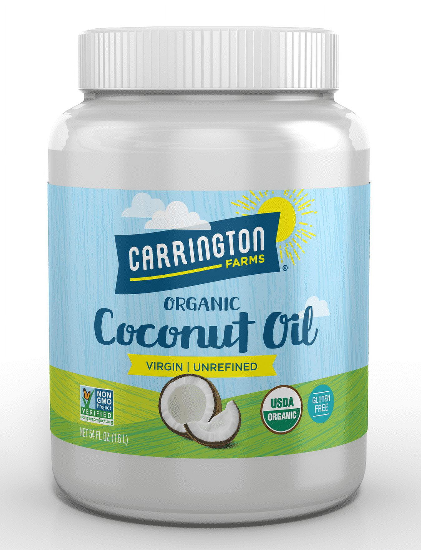 Carrington Farms Virgin Unrefined Organic Coconut Oil 54 Fl oz ...