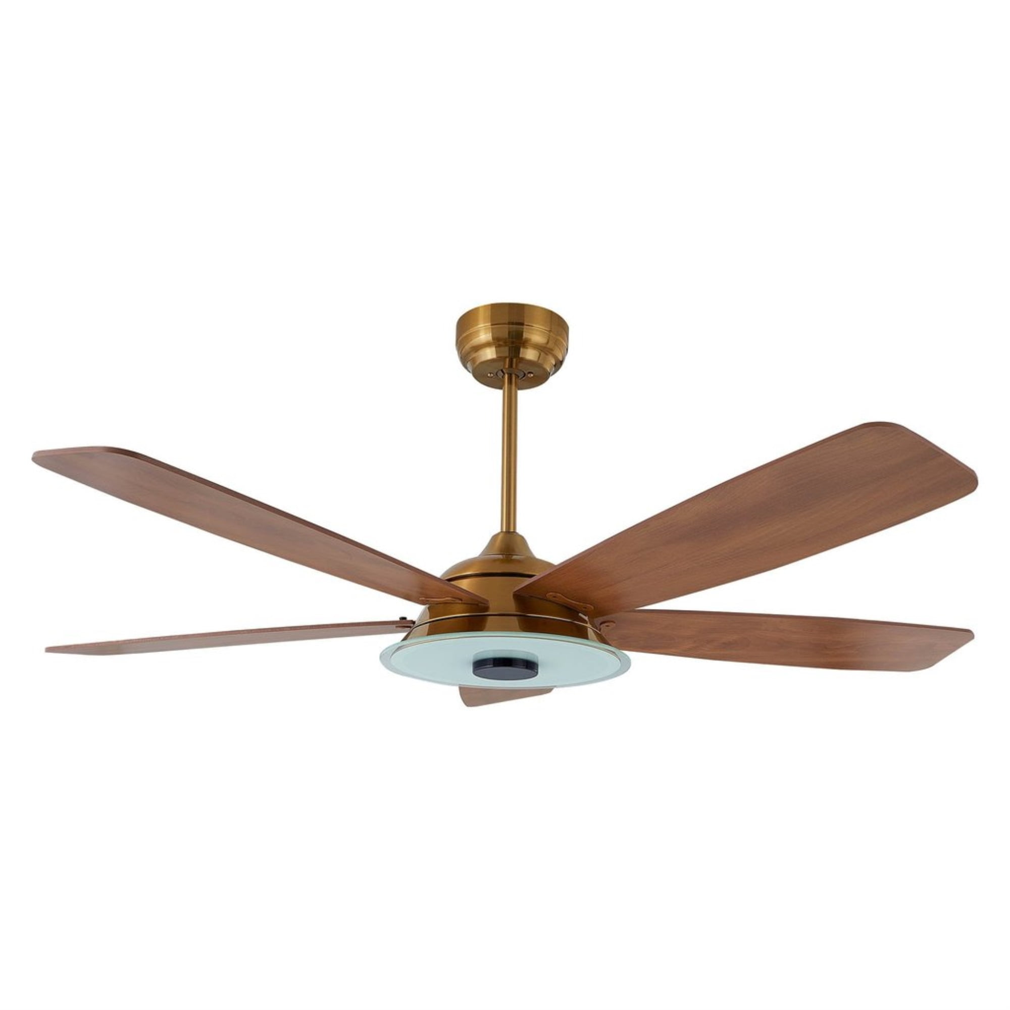 Carro Home Striker 56" Modern Wood Smart Ceiling Fan in Gold - Walmart.com