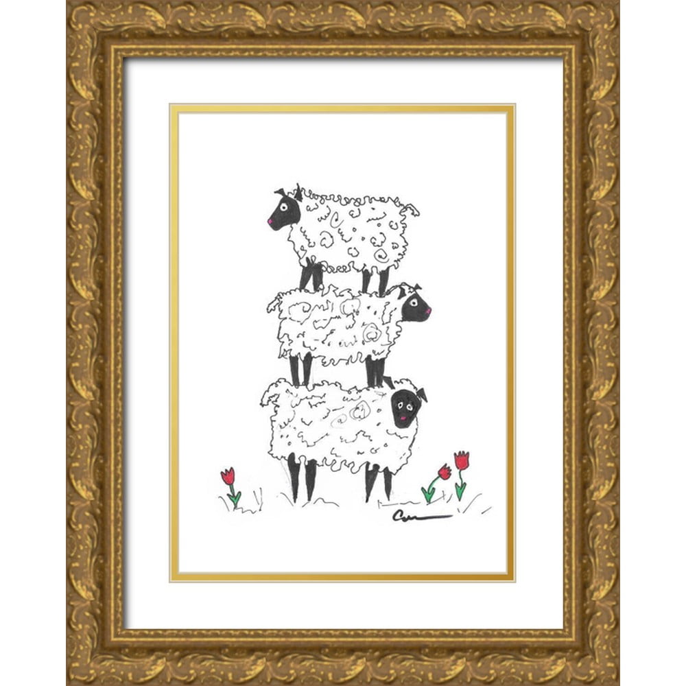 Carroccio, Lisa 11x14 Gold Ornate Wood Framed with Double Matting ...