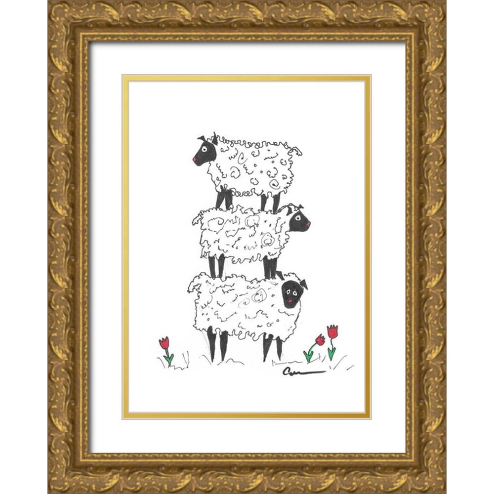 Carroccio, Lisa 14x18 Gold Ornate Wood Framed with Double Matting ...