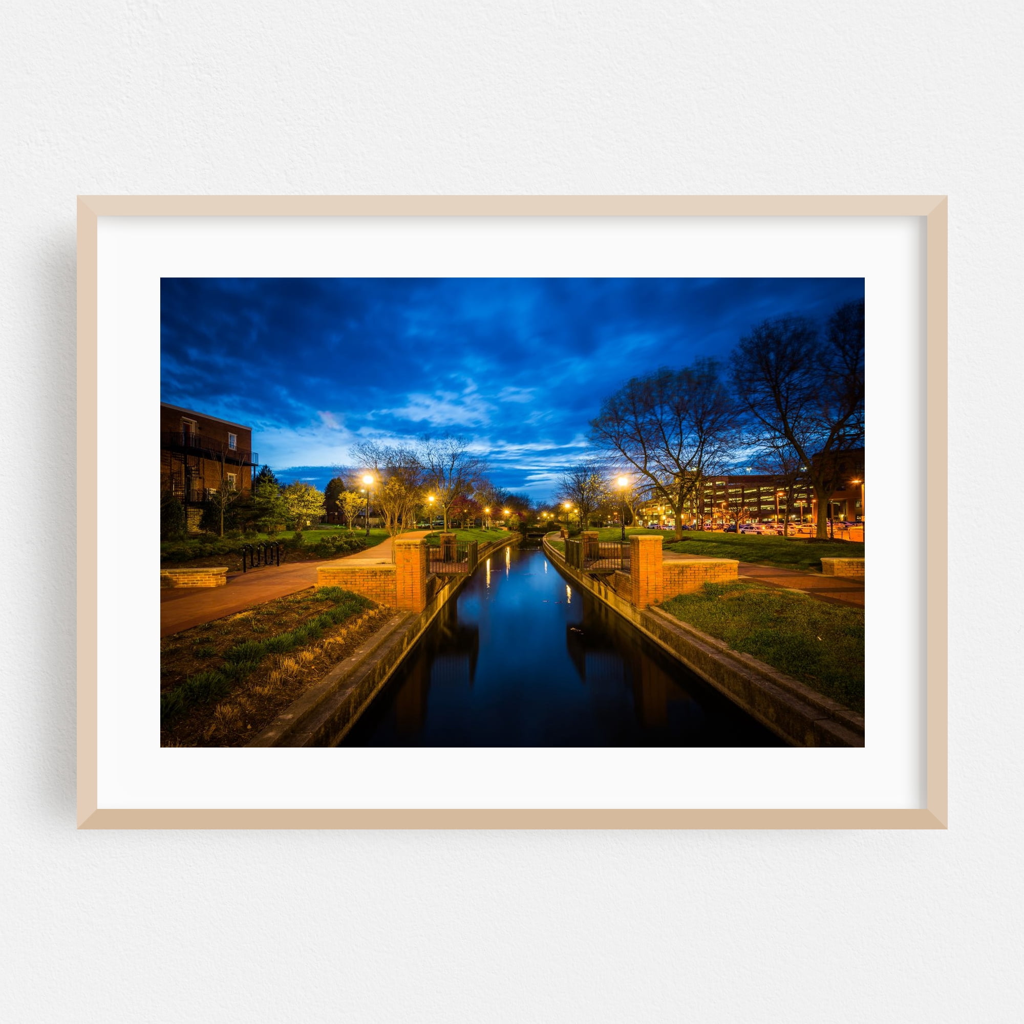 Carroll Creek - Frederick Maryland Photography Night Sky Cityscape ...
