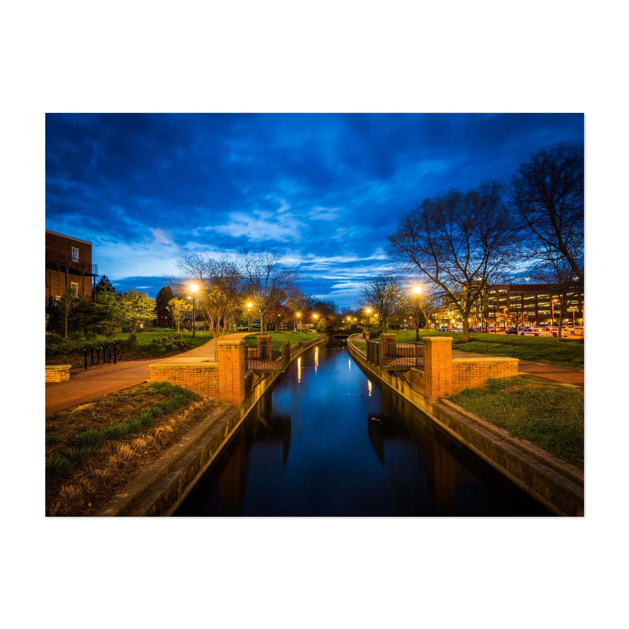 Carroll Creek - Frederick Maryland Photography Night Sky Cityscape ...