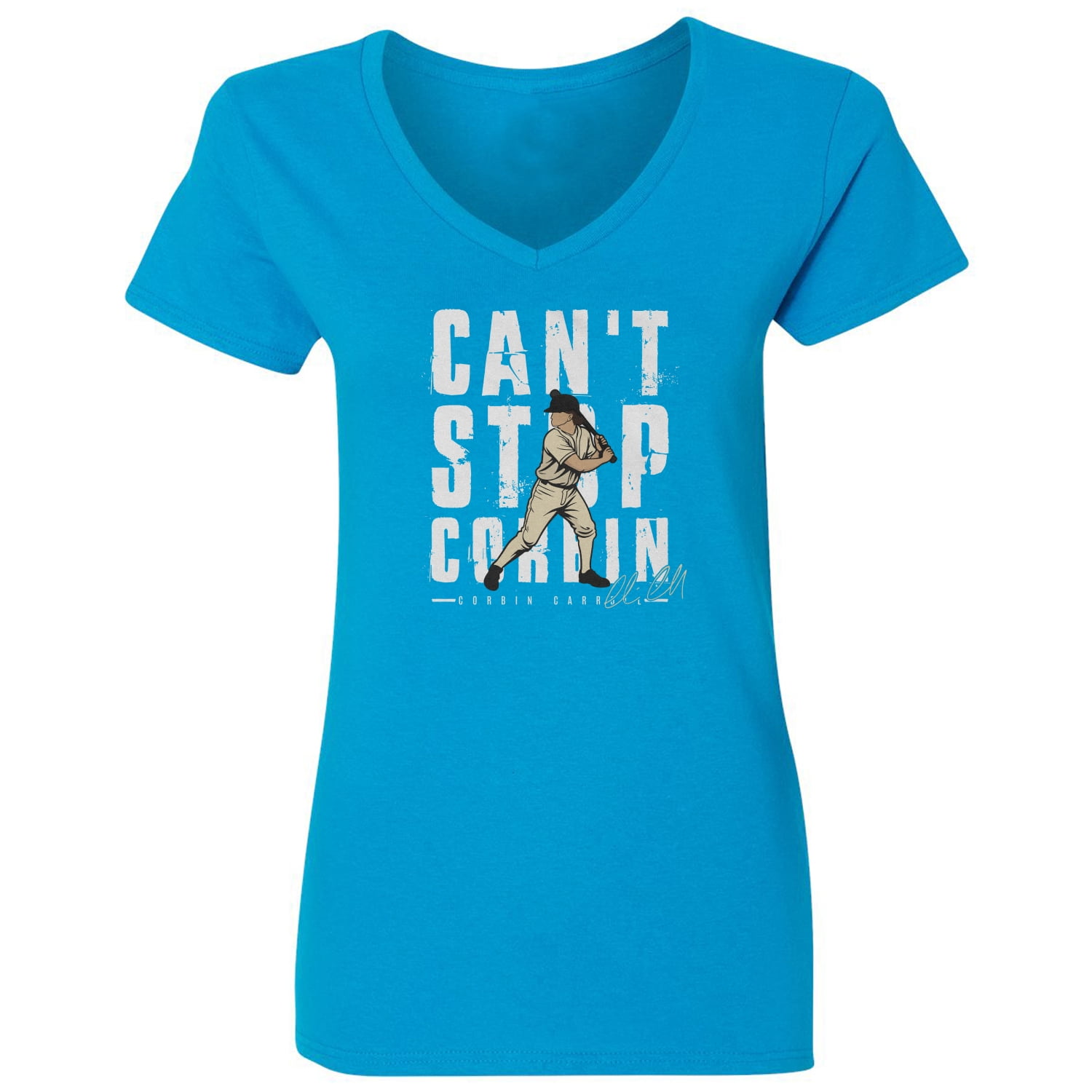 Carroll Inspired Arizona Tribute Tee - Baseball Fans Ladies' V-Neck ...