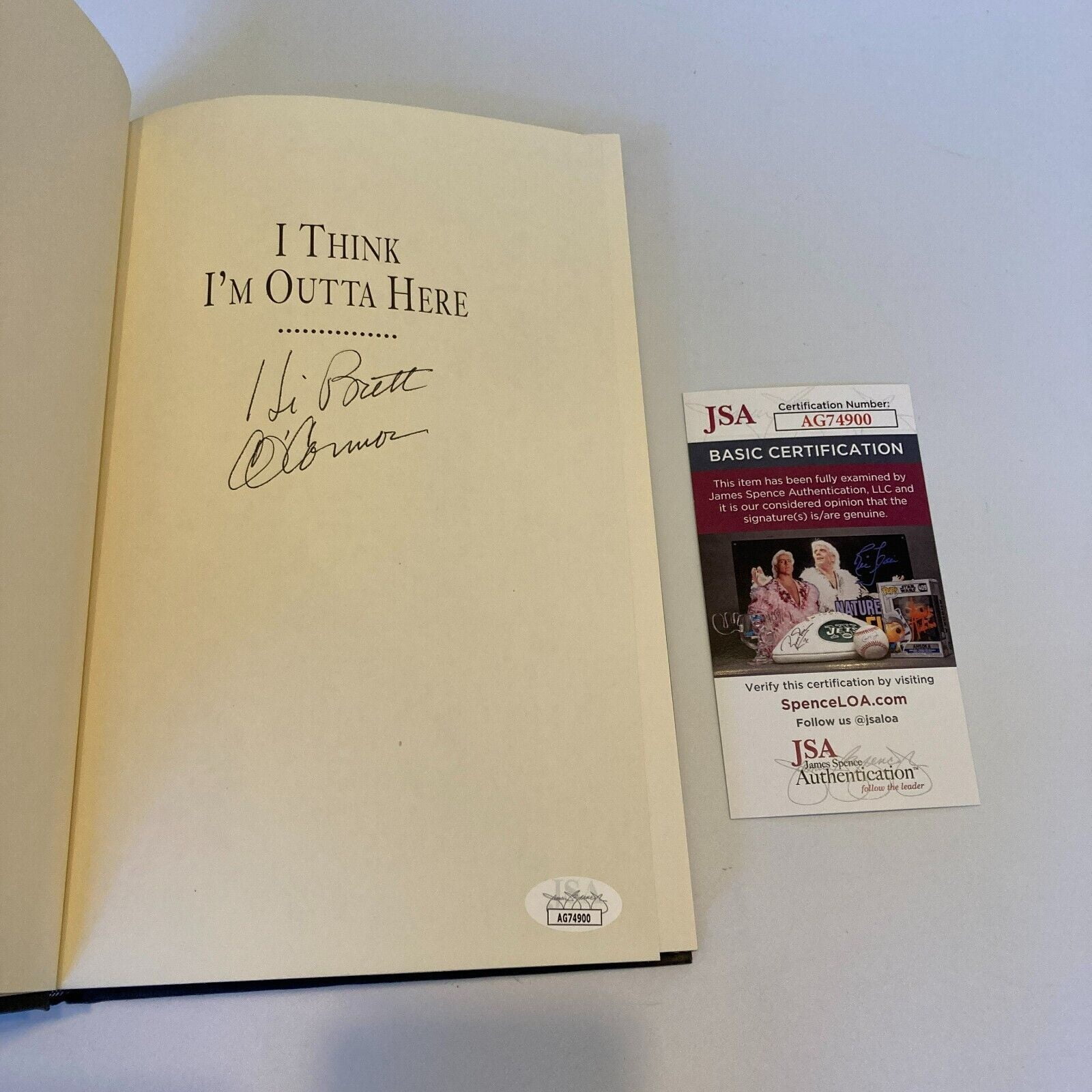 Carroll O'Connor Signed Autographed I Think I'm Outta Here Book JSA COA ...