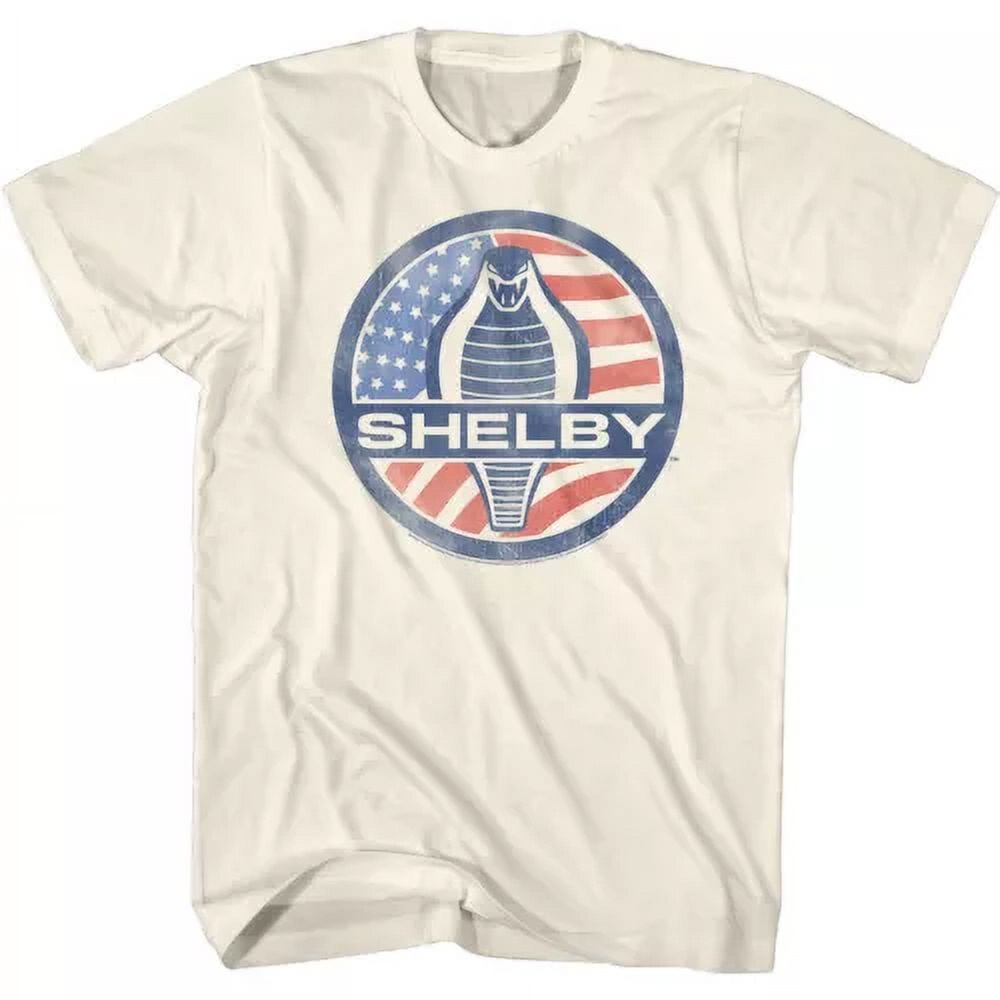 Carroll Shelby Cobra Sports Race Car American Flag Logo Men's T Shirt ...