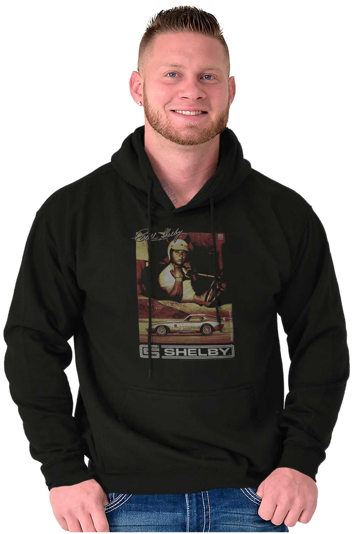 Carroll Shelby Daytona Racecar Driver Unisex Plus Fleece Graphic Hoodie ...