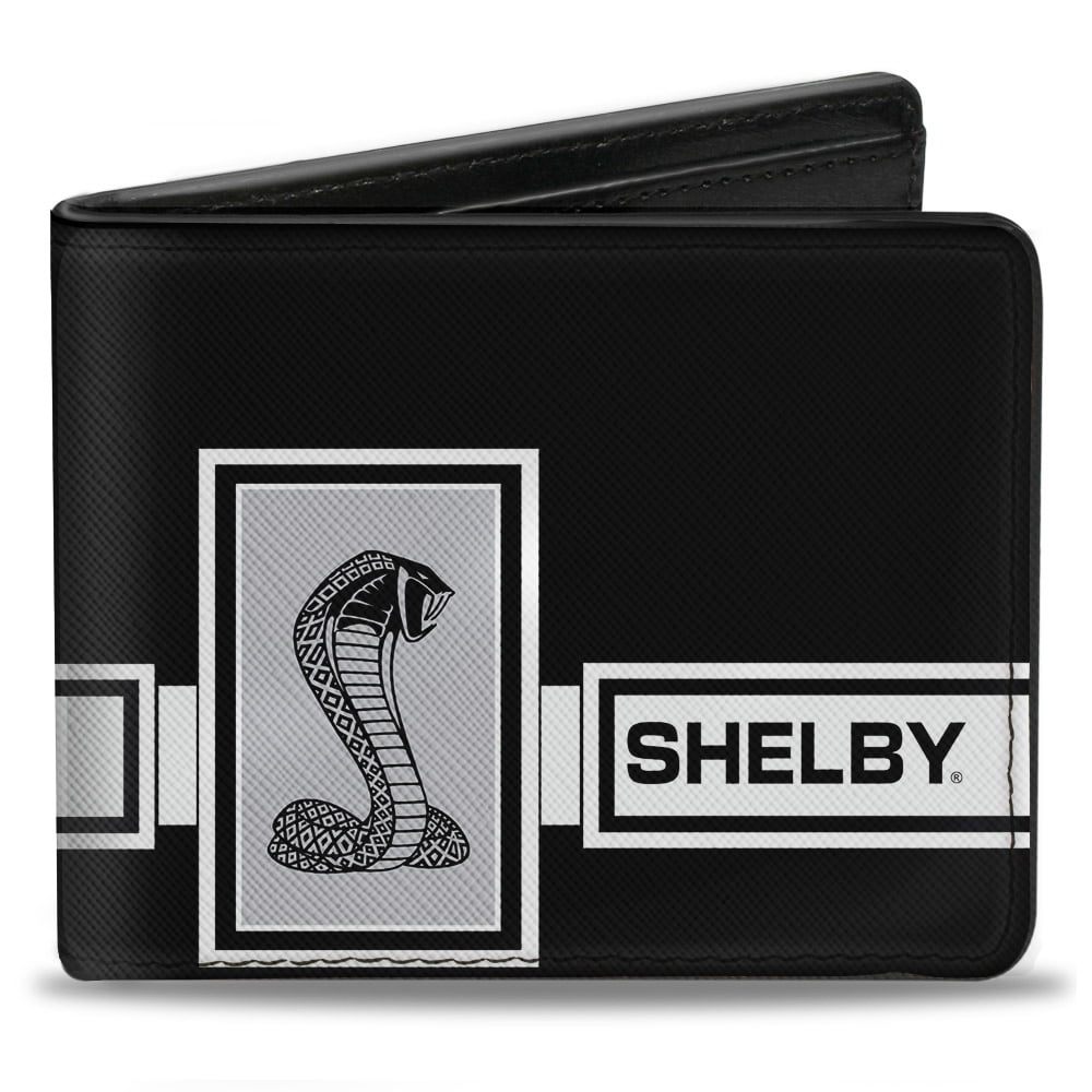 Carroll Shelby Wallet, Bifold, Shelby Gt 500 Cobra Box Stripe Black ...