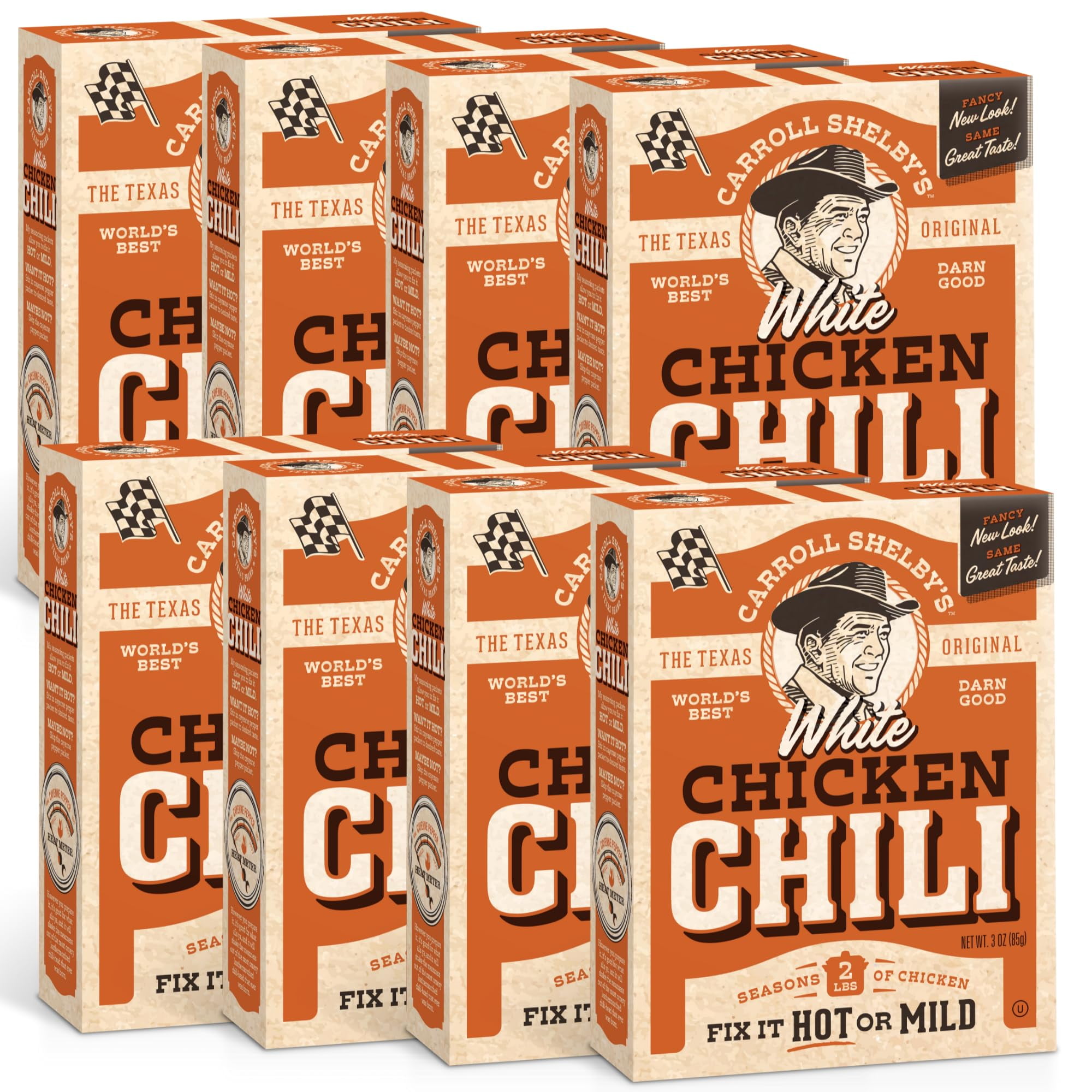 Carroll Shelby's Original Texas BCF26 Brand White Chicken Chili Kit 3oz ...