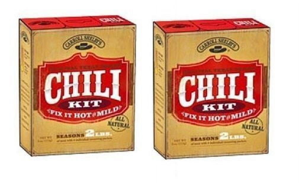 Carroll Shelby's Original Texas Chili Mix Packets Kit, 2 Box Pack ...