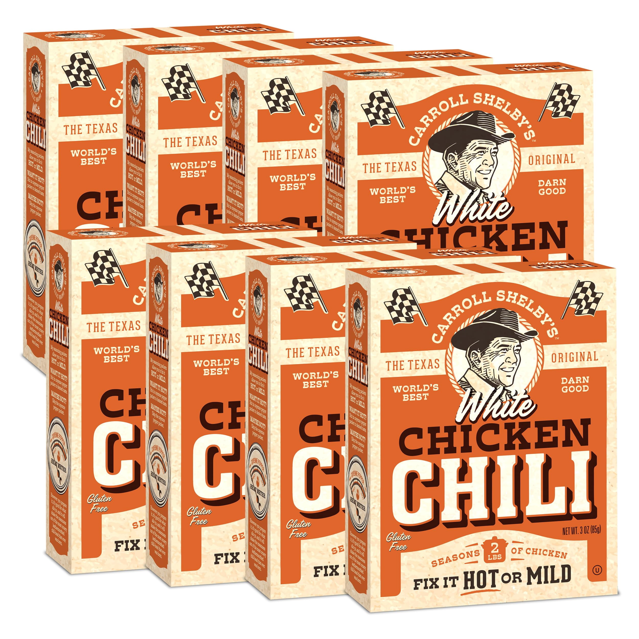 Carroll Shelby's Original Texas Brand MDA05 White Chicken Chili Kit 3oz ...