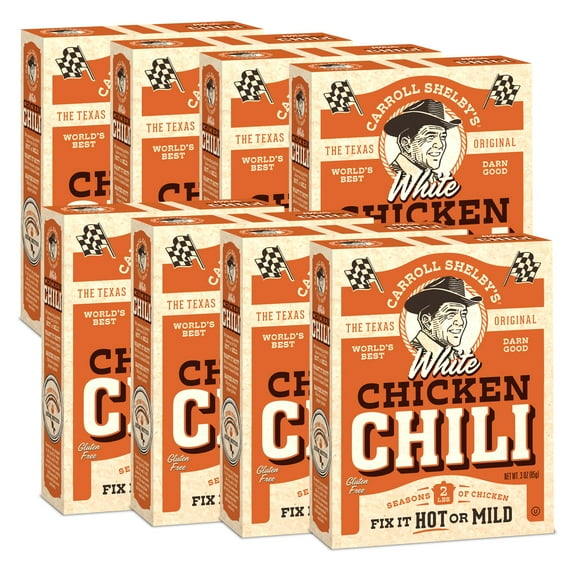 Carroll Shelby's Original Texas Brand MDA05 White Chicken Chili Kit 3oz ...
