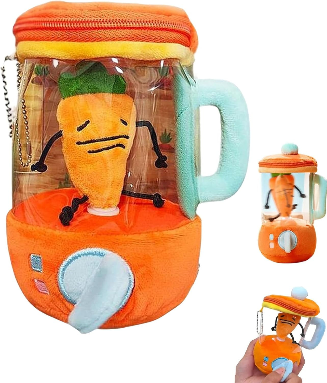 Carrot Blender Plush,Carrot Blender Toy,Plush Carrot Juicer Toy,Pull ...