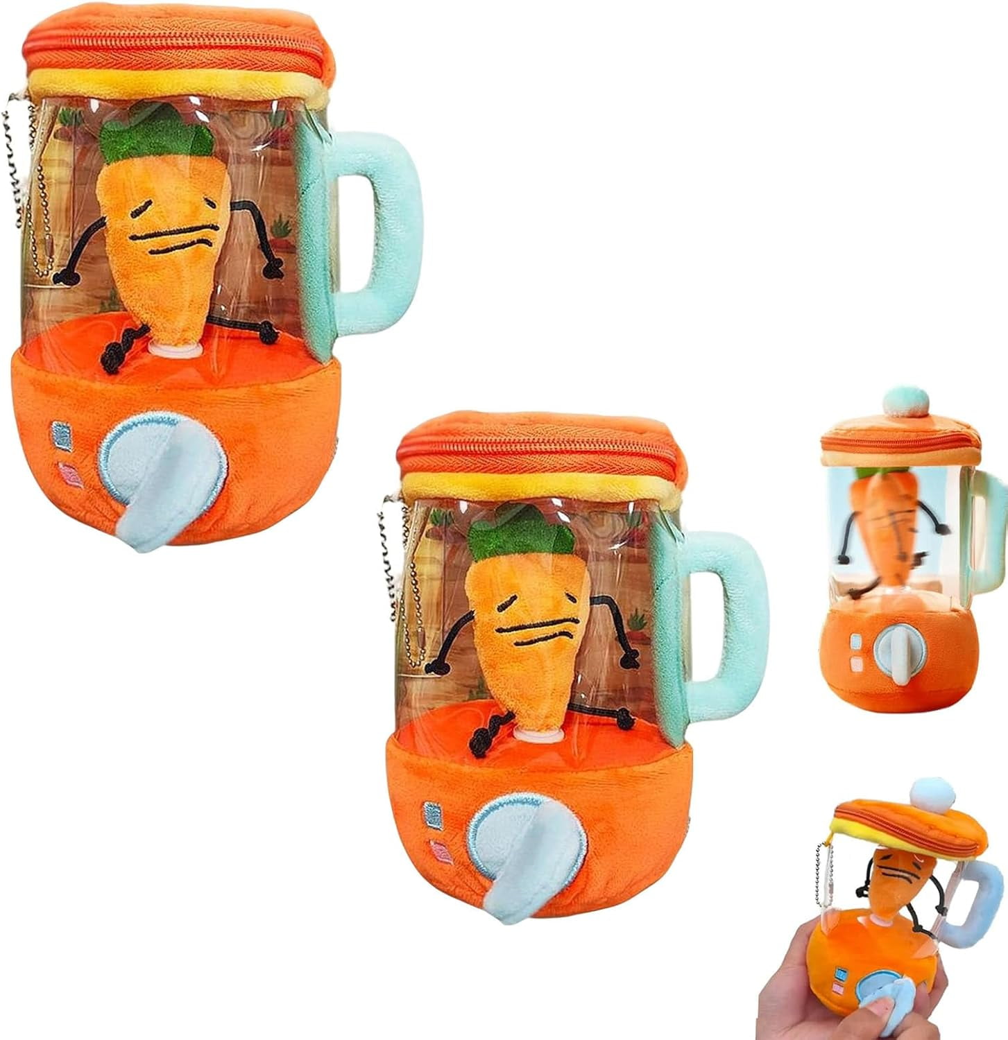 Carrot Blender Plush,Carrot Blender Toy,Plush Carrot Juicer Toy,Pull ...