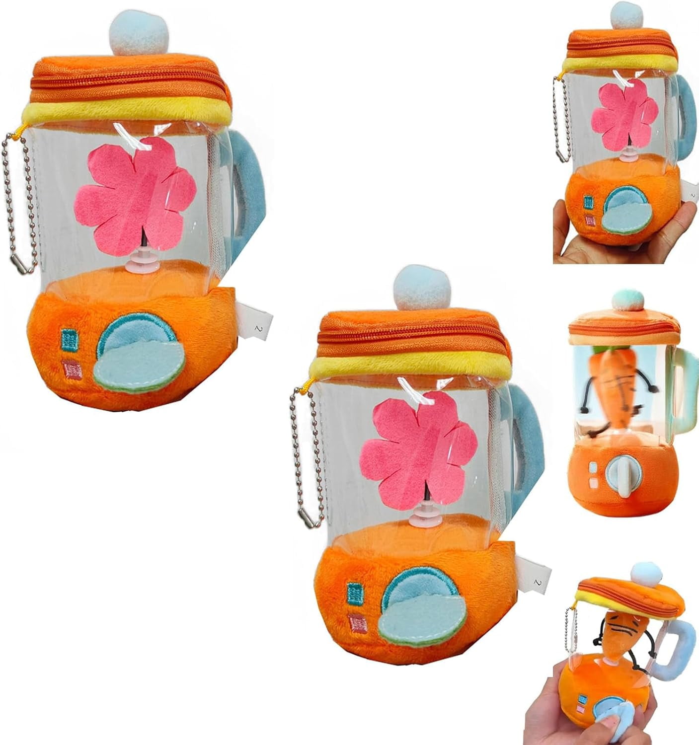 Carrot Blender Plush,Carrot Blender Toy,Plush Carrot Juicer Toy,Pull ...