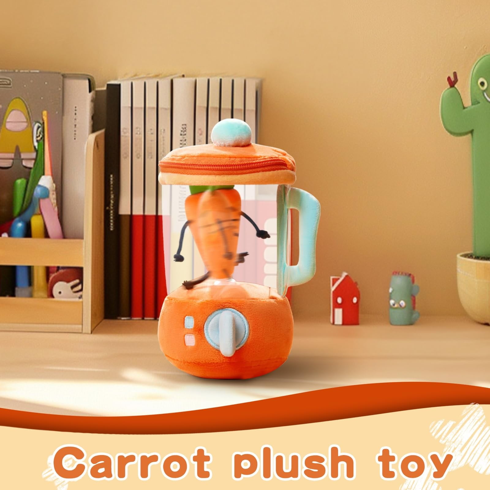 Carrot Blender Plush, Juice Blender Plush Toy, Cute Carrot Juicer Toy ...