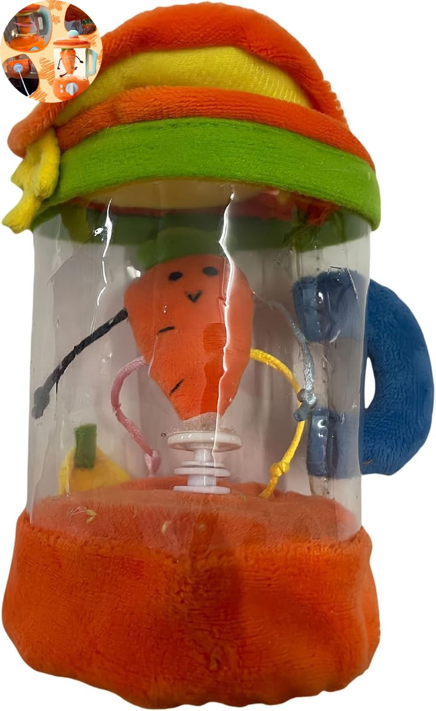 Carrot Blender Plush Toy, Spinning Carrots in a Blenders Stuffy with ...