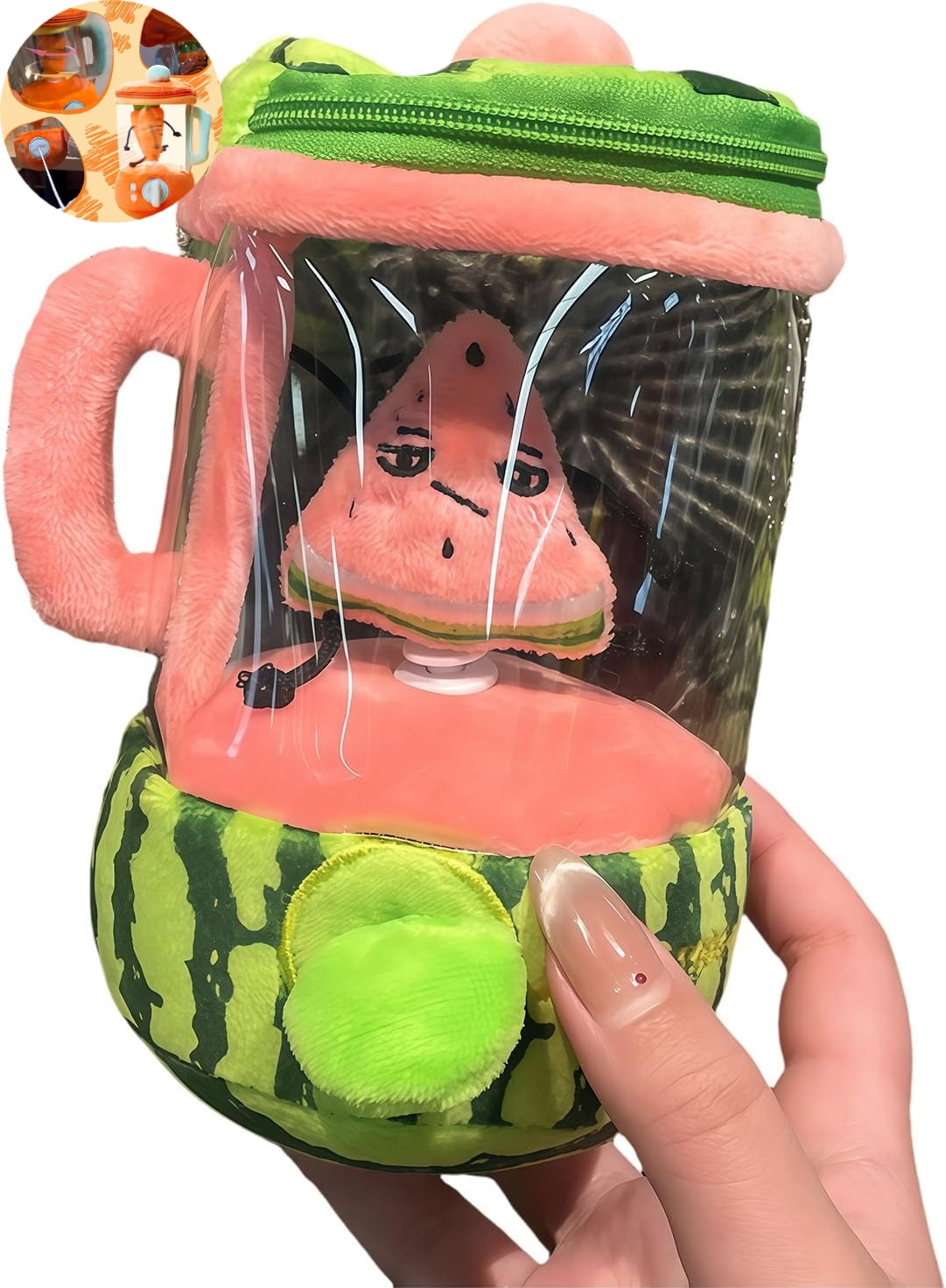 Carrot Blender Plush Toy, Spinning Carrots in a Blenders Stuffy with ...