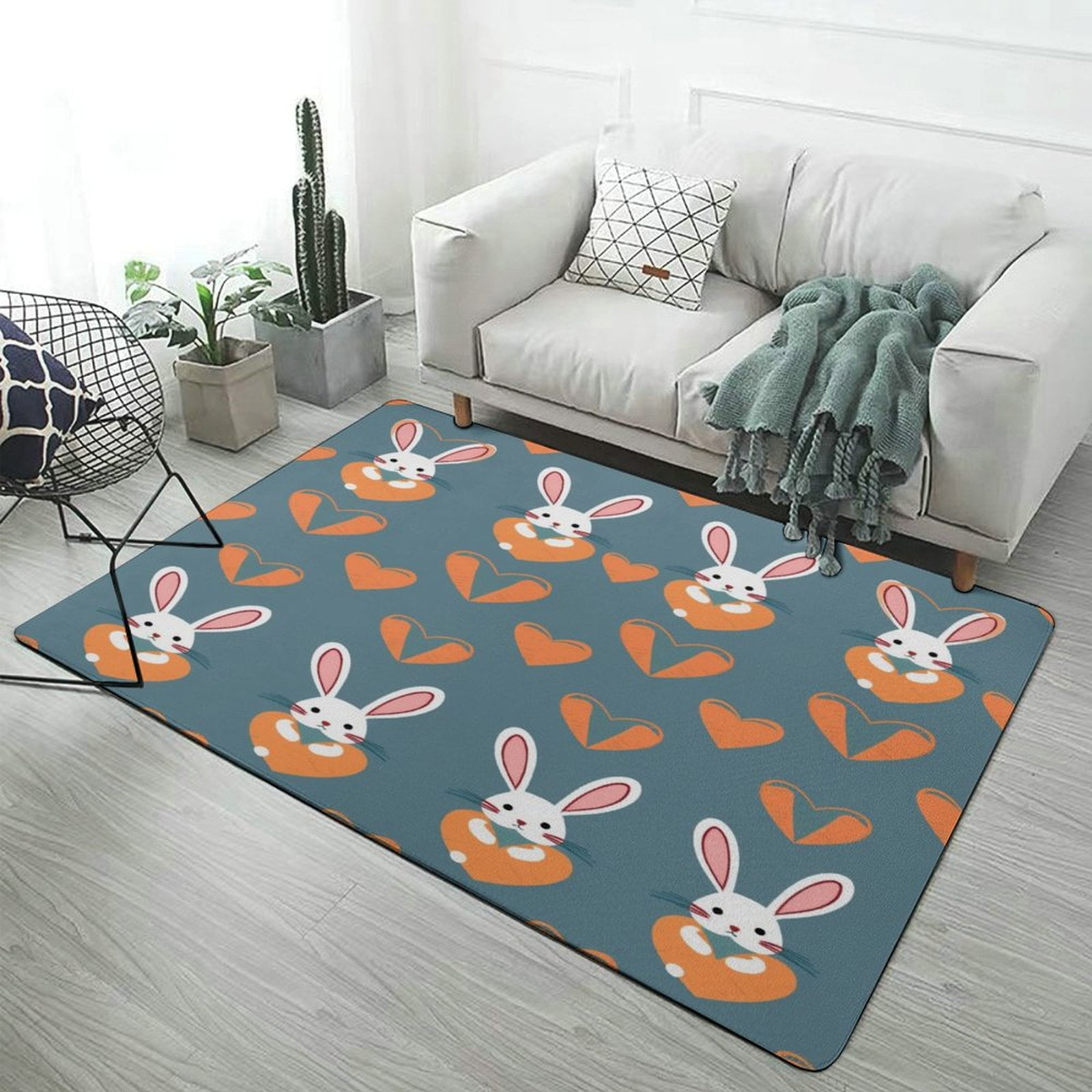 Carrot Carpet for Living Room Luxury Home Rations Sofa Coffee Table Large Area Rugs - Walmart.com