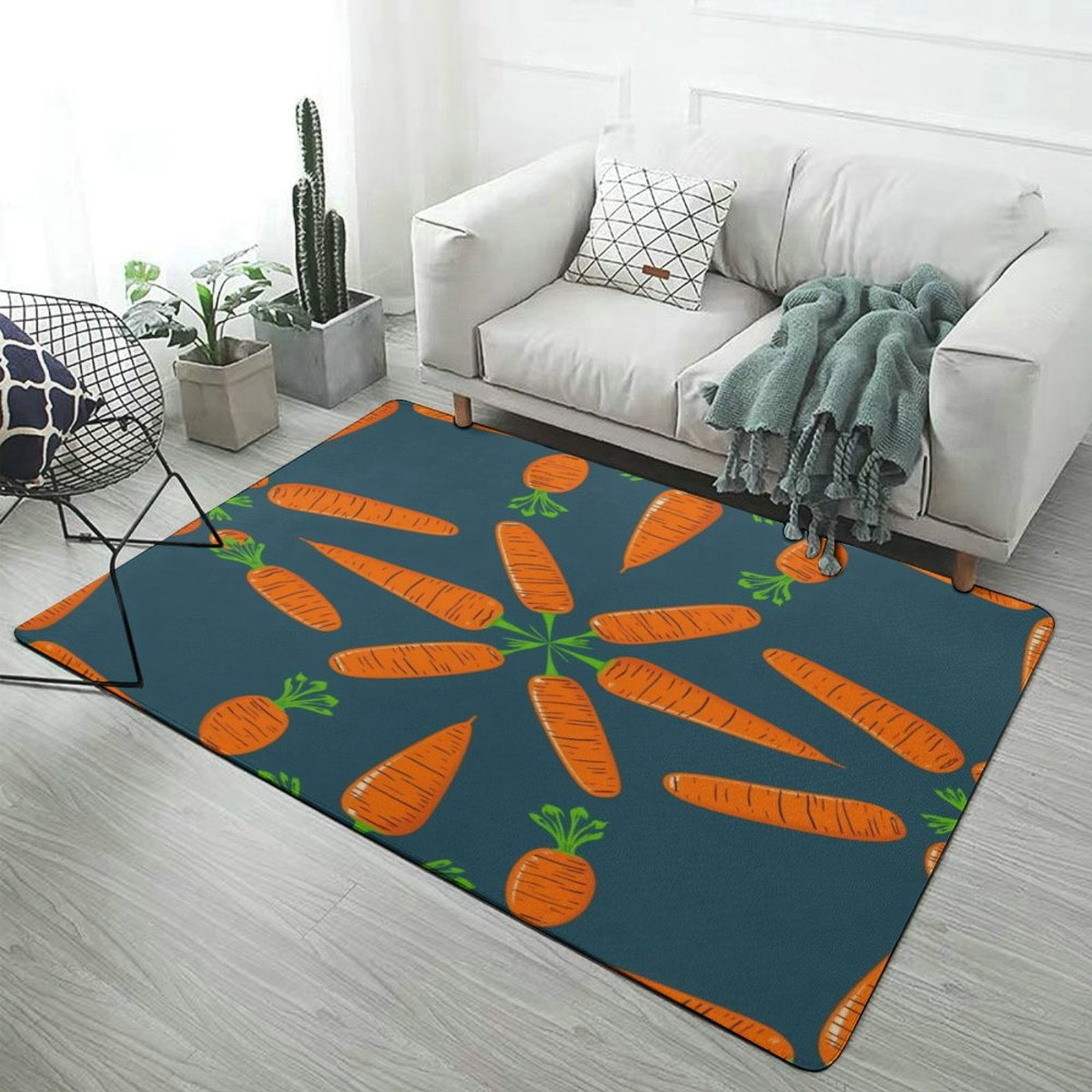 Carrot Carpet for Living Room Luxury Home Rations Sofa Coffee Table ...