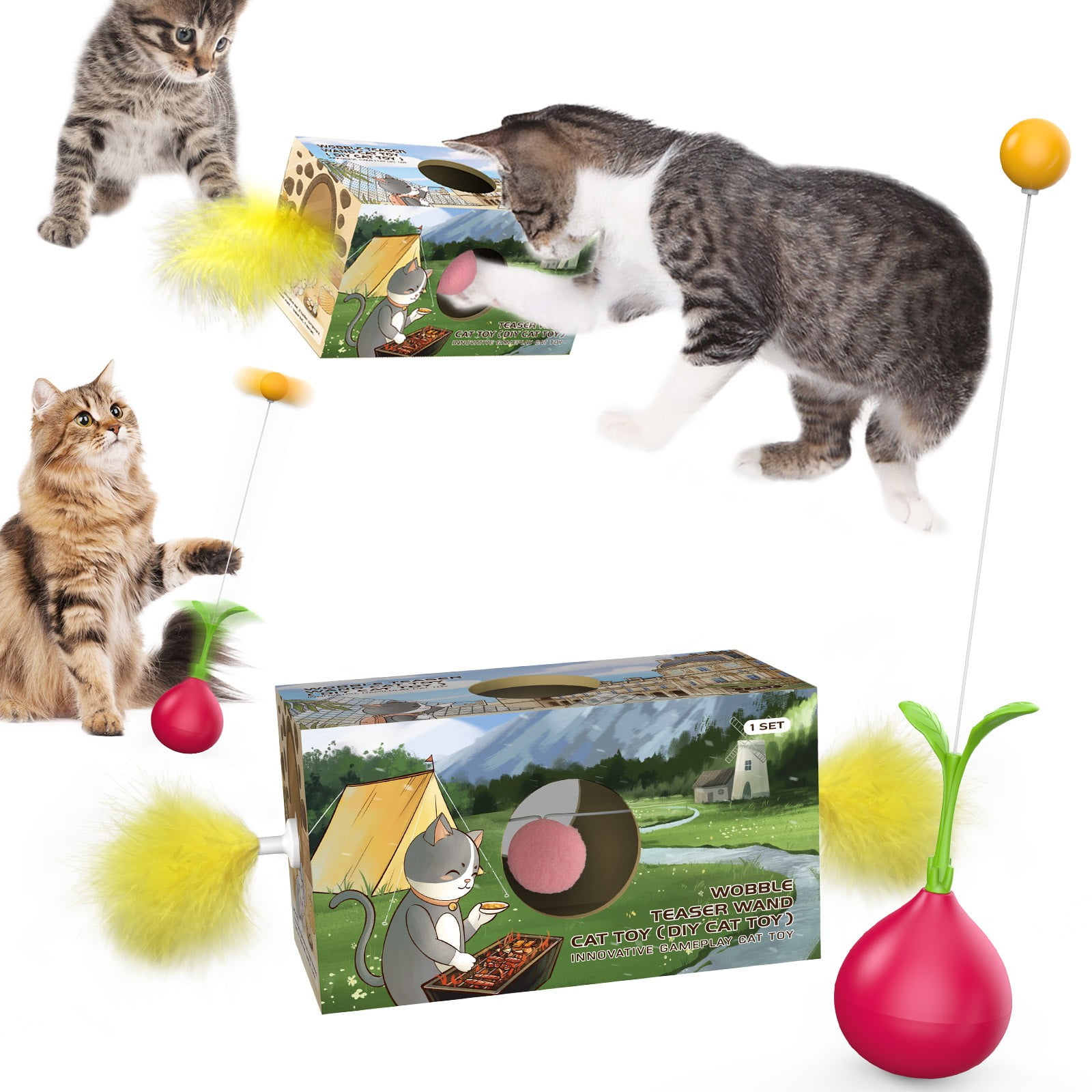 Carrot Cat Toy for Play and Entertainment, Small and Cute, Ideal for ...