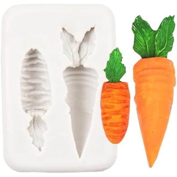 Carrot Easter Silicone Molds Vegetable Carrot Fondant Mold For Cake ...