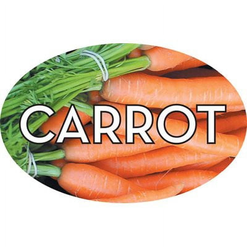 Carrot Food Store Labels 1.25" x 2" 500 each per roll Great Quality ...