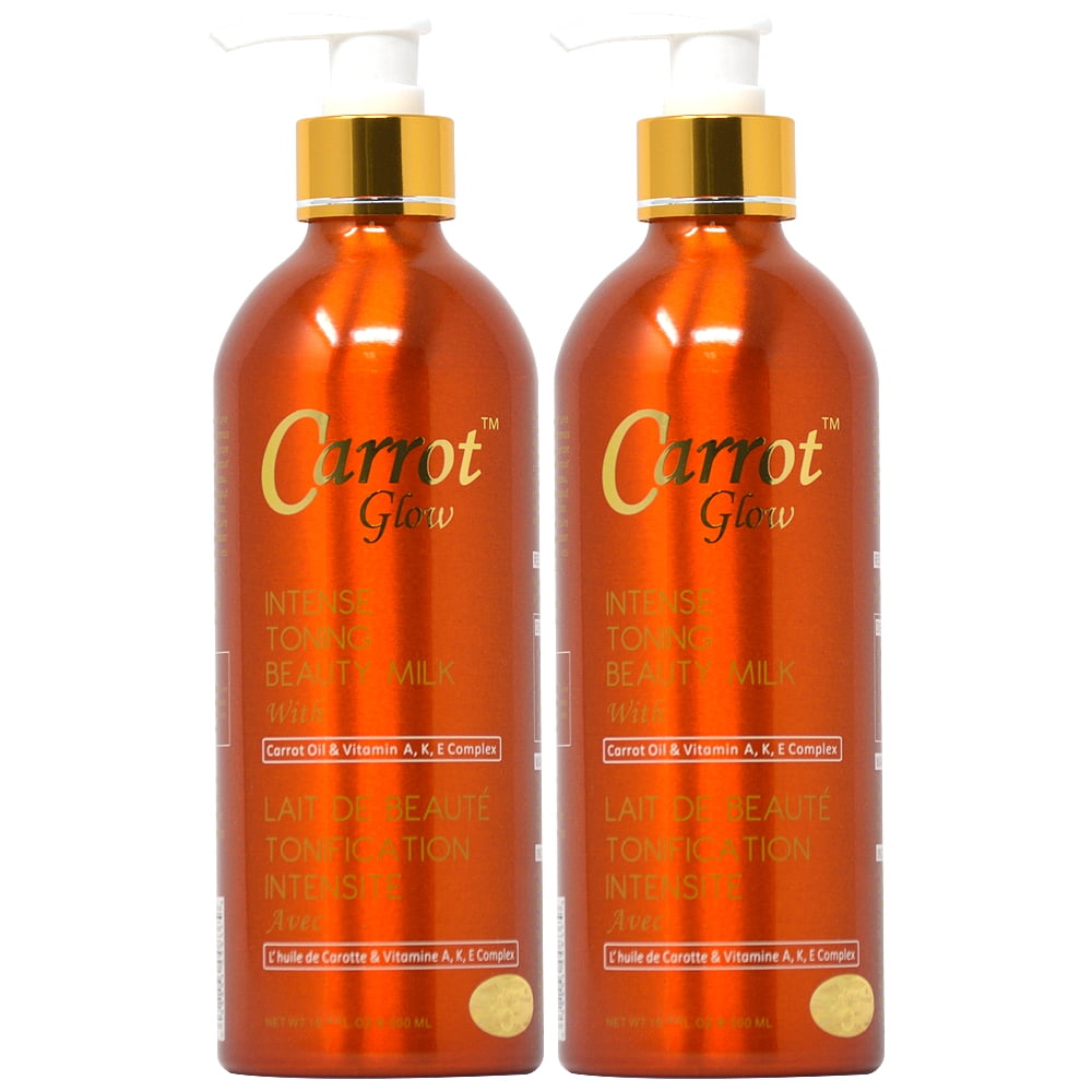 Carrot Glow Skin Intense Toning Beauty Milk, 16.8oz - Pack of 2 ...