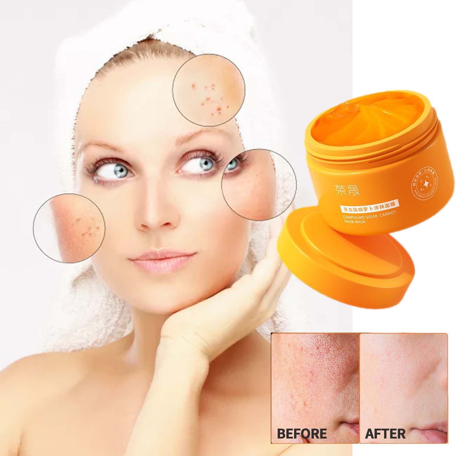 Carrot Jelly Foam Sleeping Mask with Hyaluronic Acid & Vitamin C ...