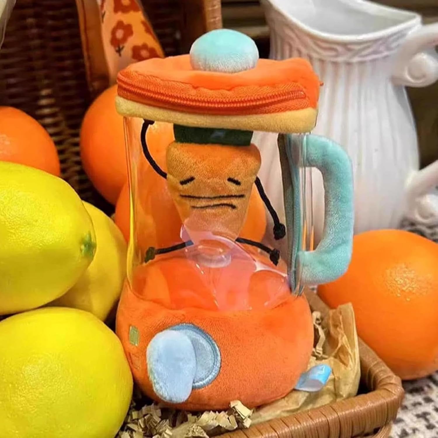 Carrot Juicer Plush Toy - Carrot Blender Plush | Pull String Wind-up ...