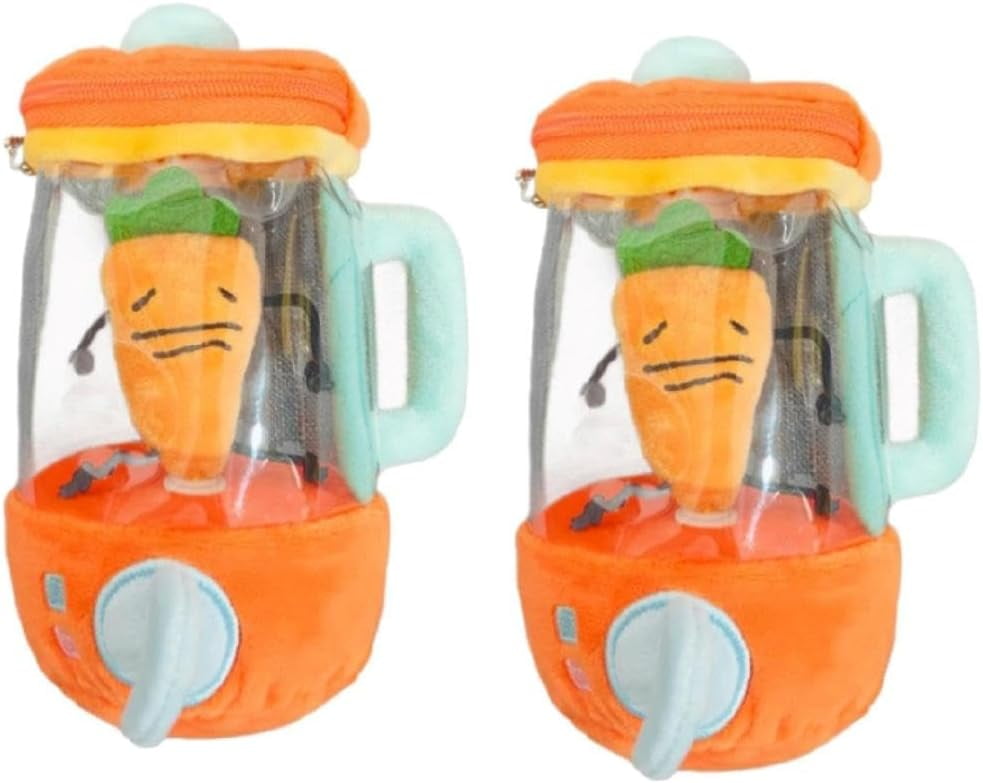 Carrot Juicer Plush Toy Fun Drawstring Rotating Plush Toy Plush Carrot ...