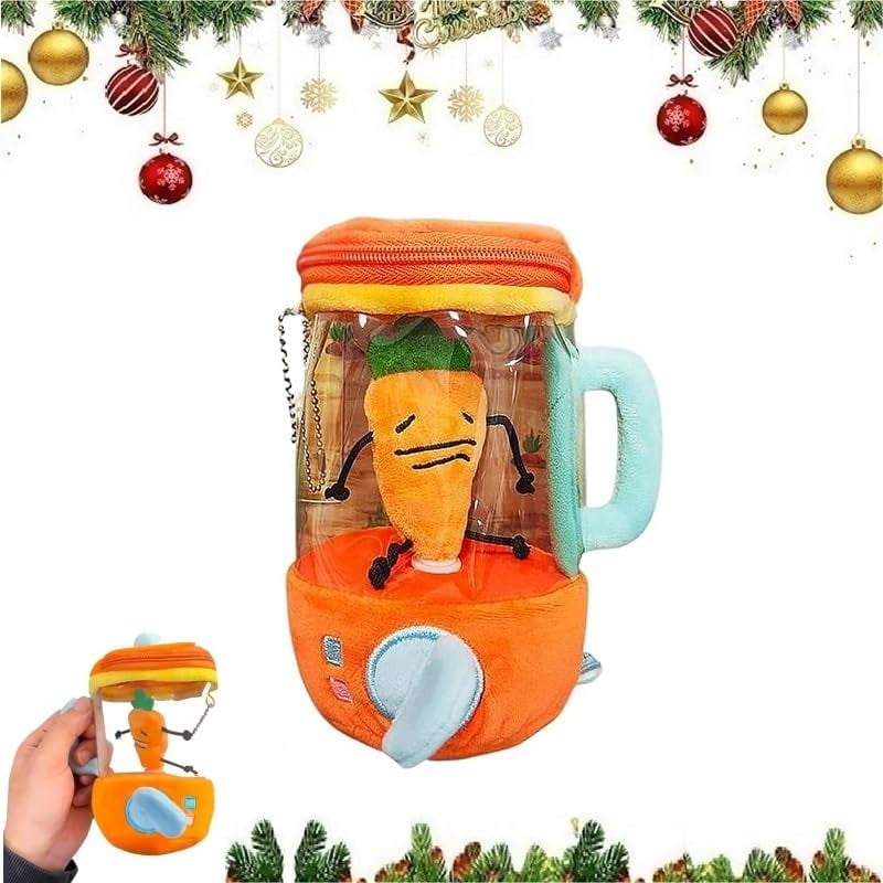 Carrot Juicer Plush Toy, Plush Carrot Juicer Toy, Fun Drawstring ...