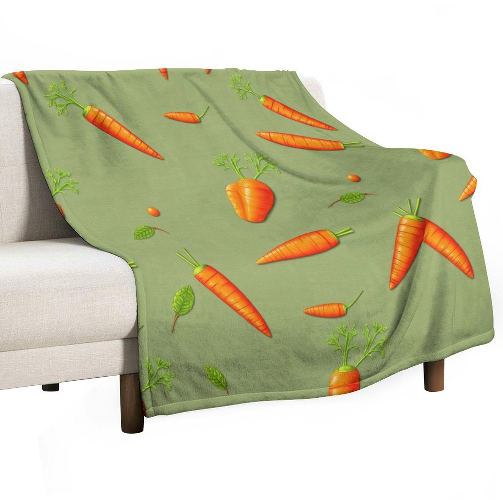Carrot Plush Throw Blankets Cartoon Cute Blanket for Bedding Outdoor ...