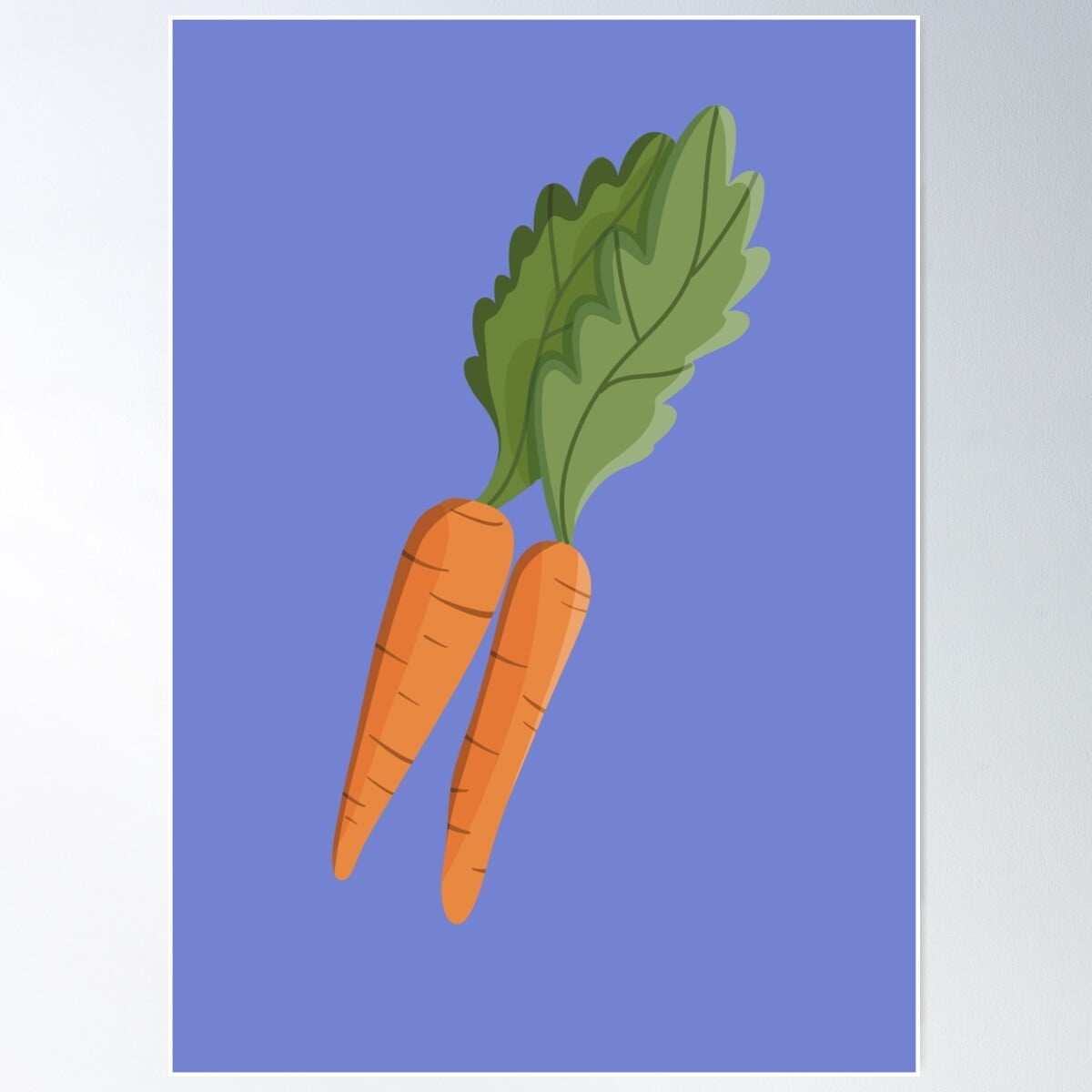 Carrot Poster Wall Art, Modern Wall Decor For Living Room Bedroom, 8x12 ...