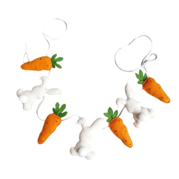 Carrot Rabbits Hanging Ornament Bunnies Carrot Hanging Decoration for ...