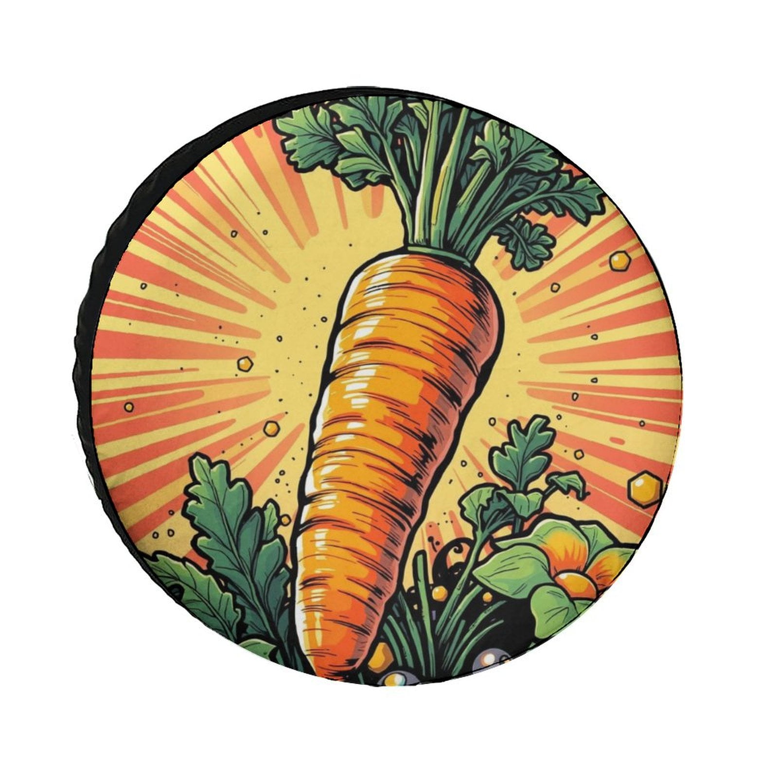 Carrot Spare Tire Cover Dust-Proof Wheel Tire Cover Fit Trailer SUV And ...